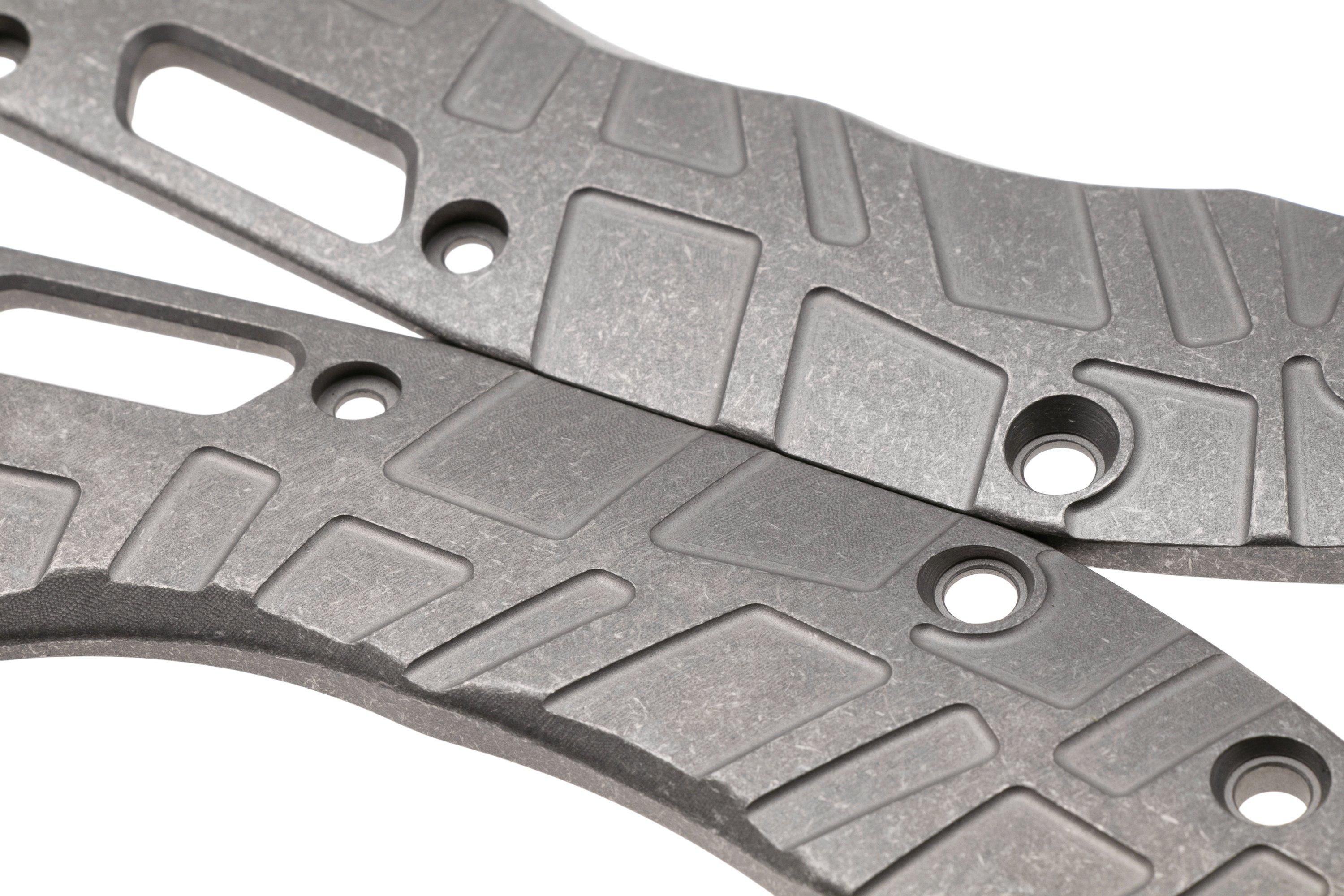 Lex Custom Microtech Stitch Scales V2 MS2SW, Stonewashed Titanium ...