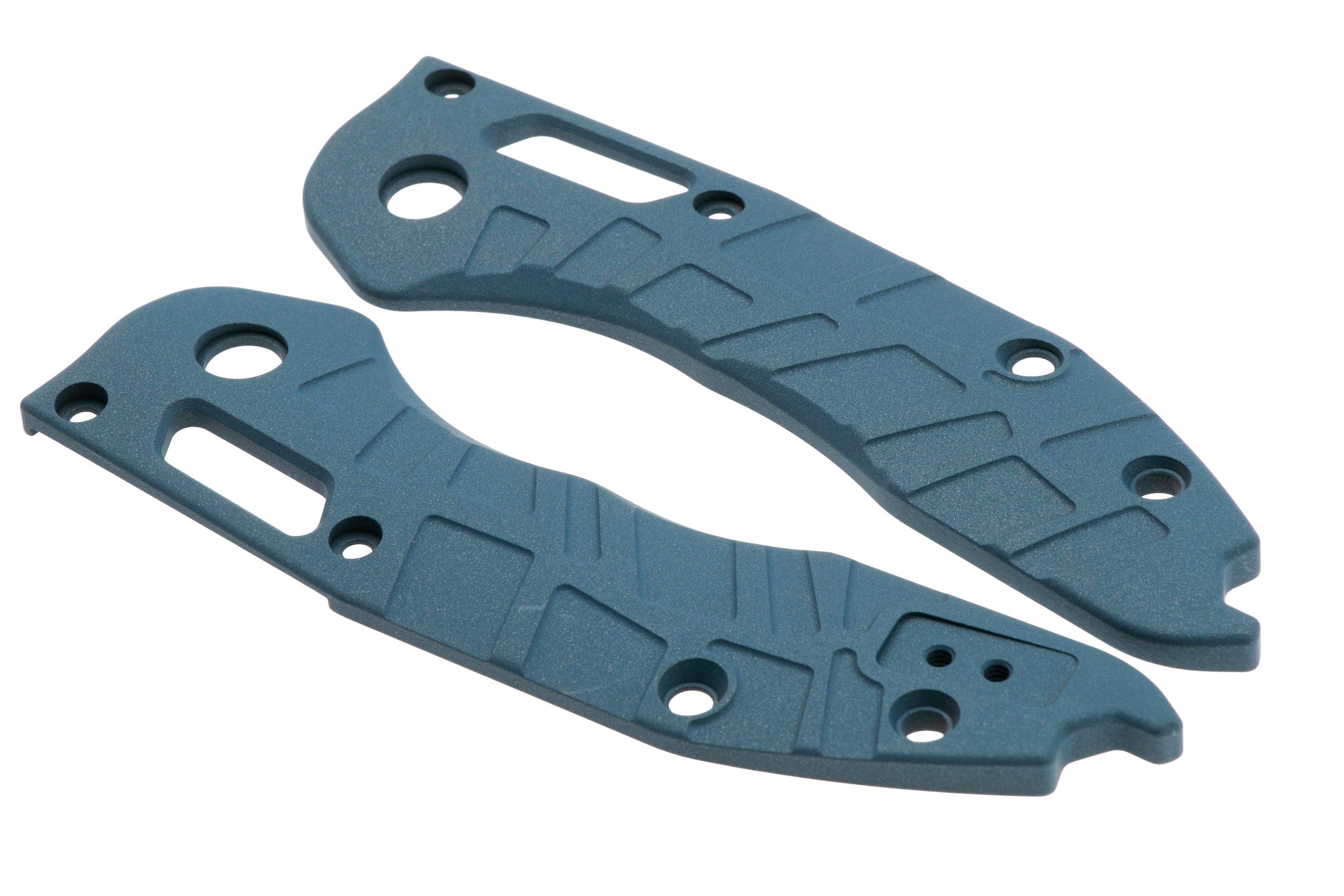 Lex Custom Microtech Stitch Scales V2 MS2TH185, Blue Titanium ...