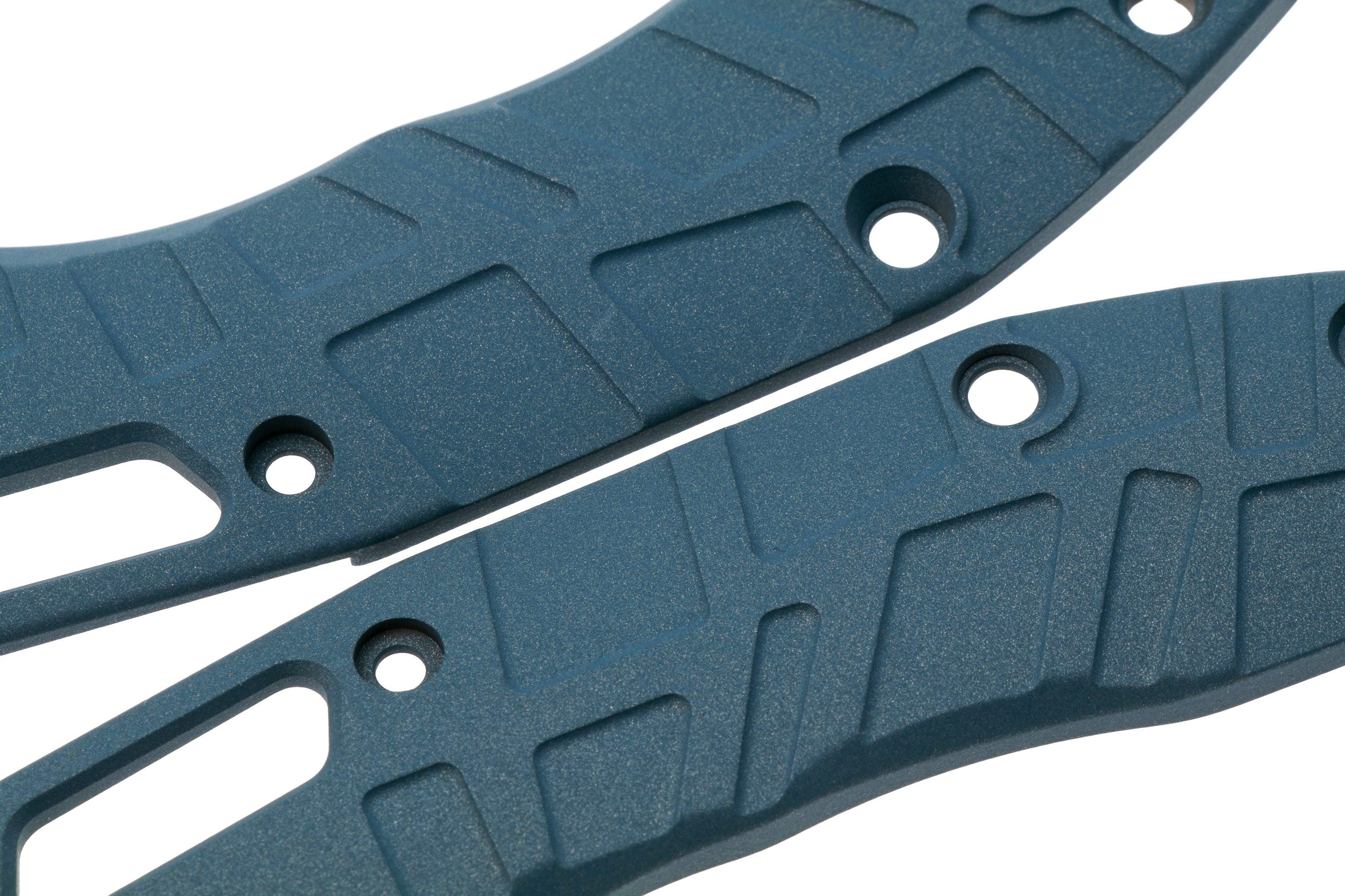 Lex Custom Microtech Stitch Scales V2 MS2TH185, Blue Titanium, handle ...