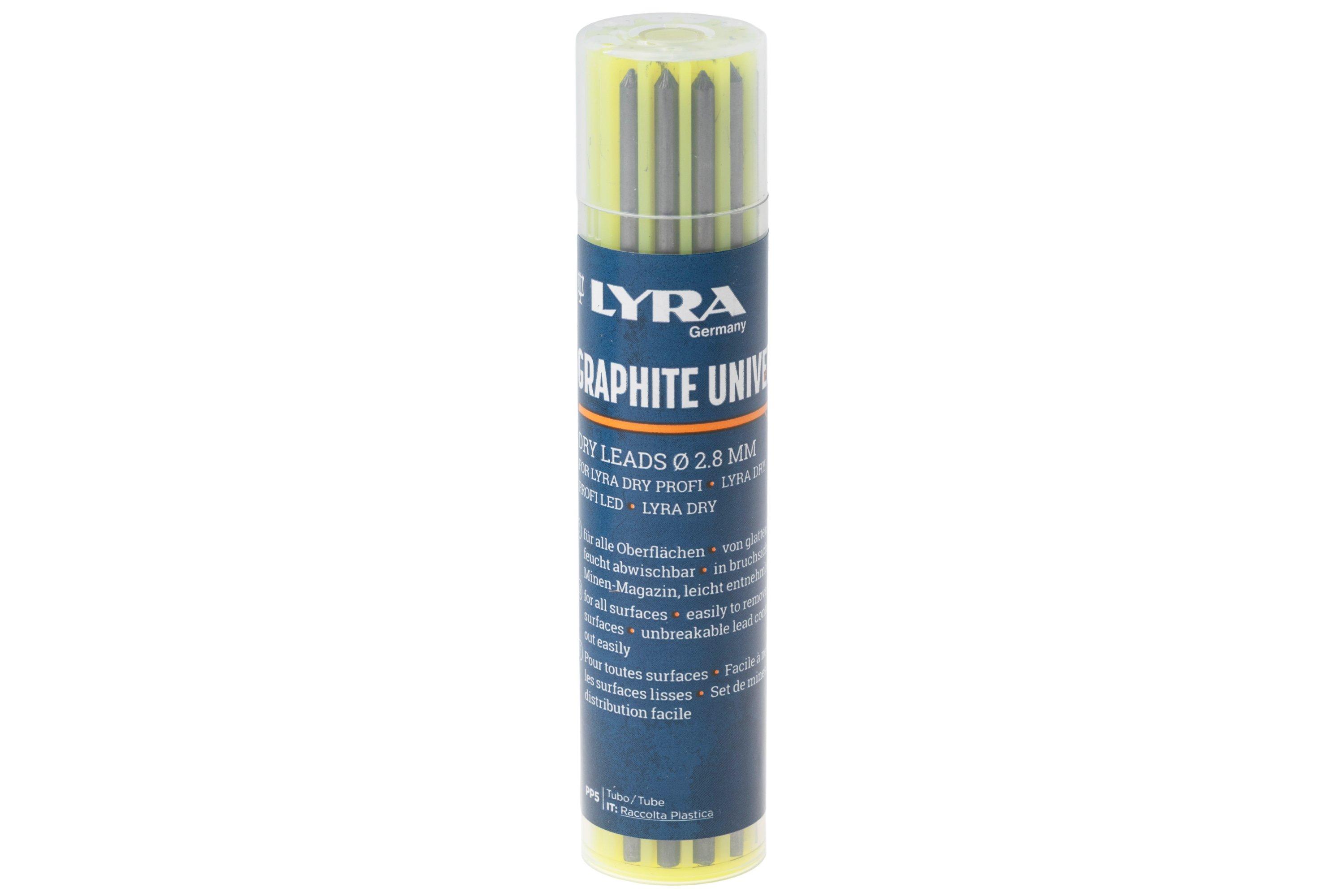 LYRA Dry Leads L4499102 Refill Graphite Universal 2B, set of 12 refills ...