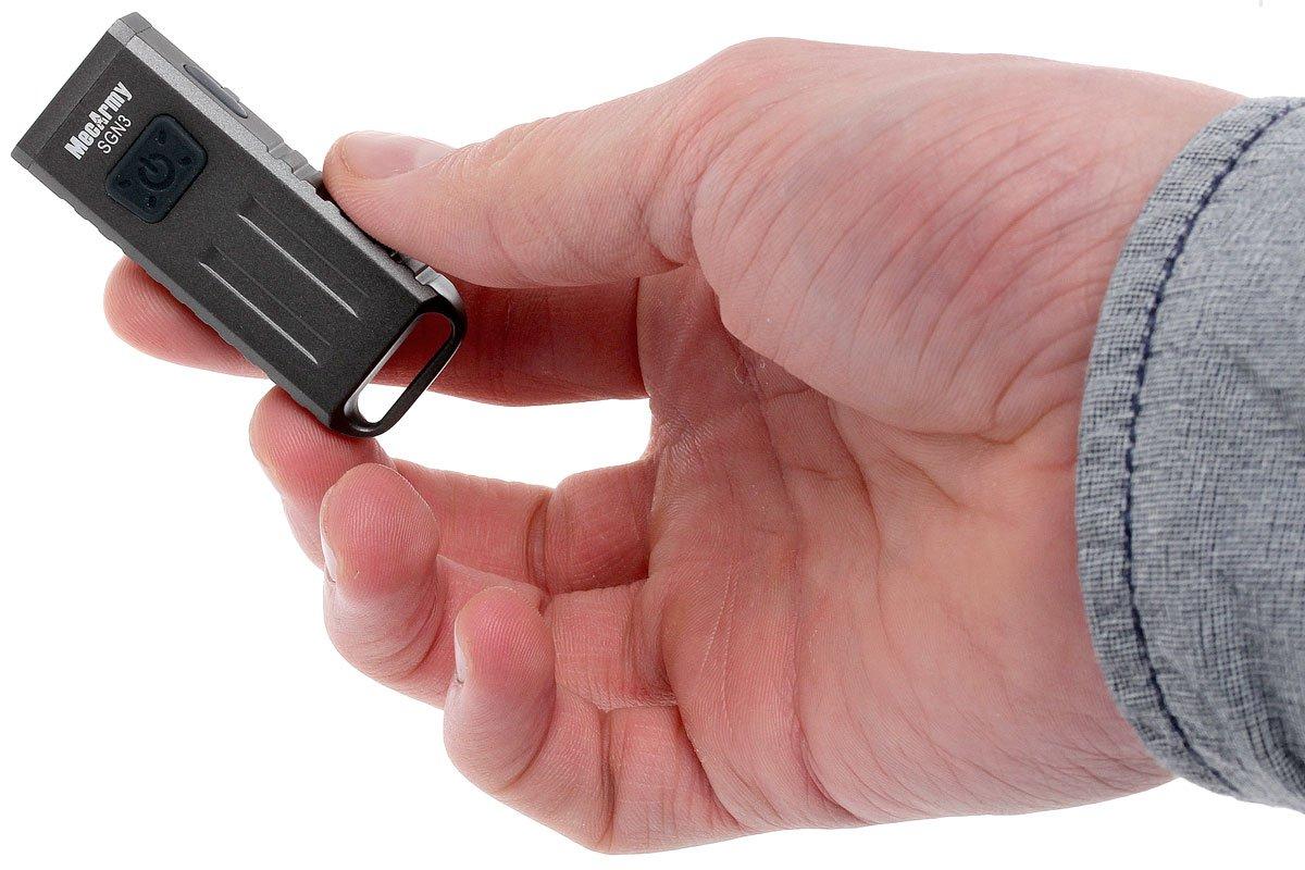 MecArmy SGN3 rechargeable sleutelhangertorch, gray | Advantageously ...