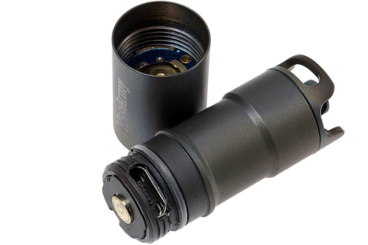 MecArmy illumineX-1 Ti B oplaadbare zaklamp, blauw gematteerd ...