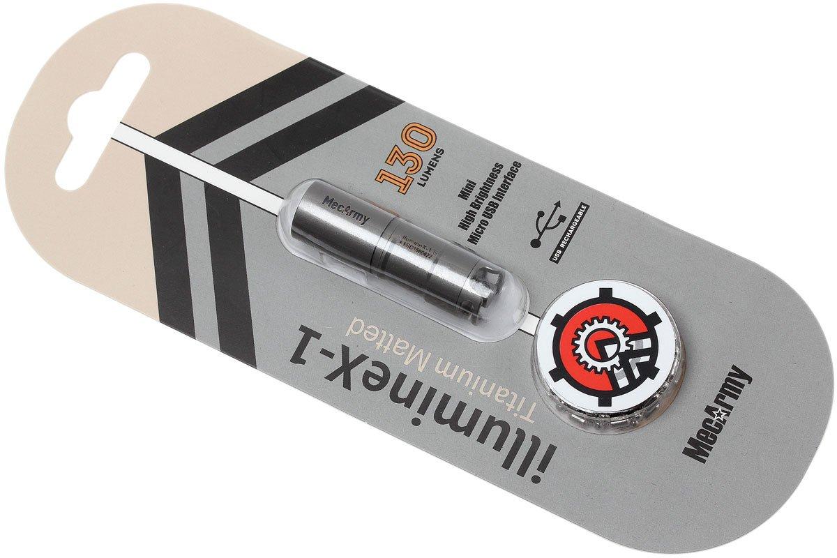 MecArmy illumineX-1 Ti rechargeable torch, matted | Advantageously ...