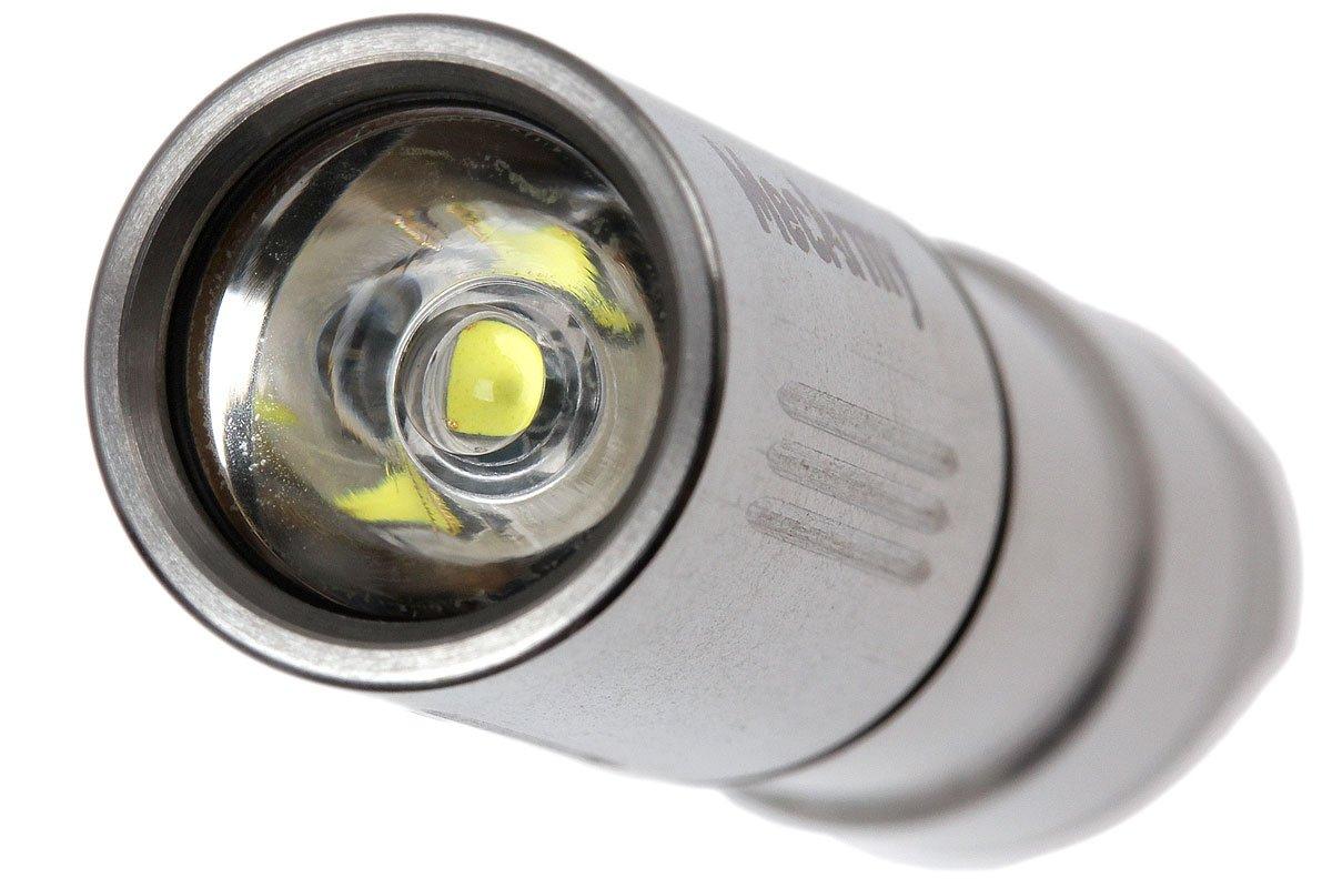 MecArmy illumineX-2 rechargeable torch, stainless steel ...