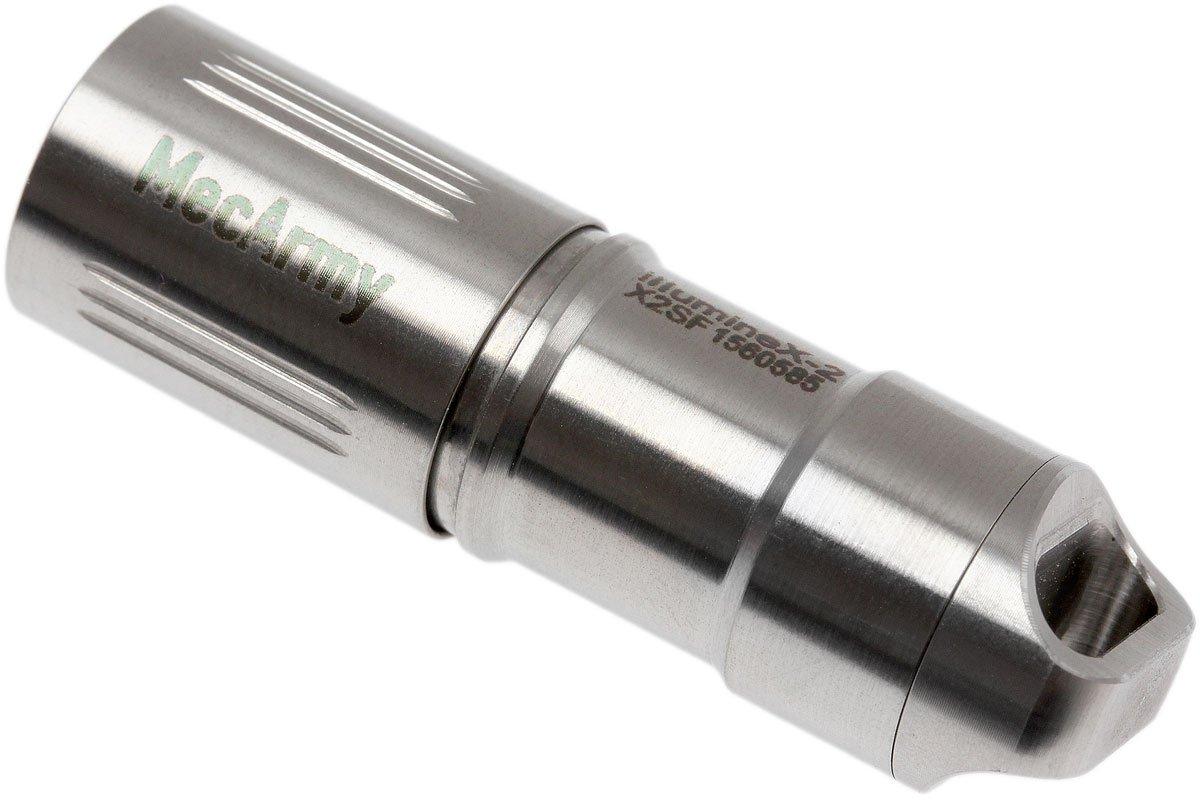 MecArmy illumineX-2 rechargeable torch, stainless steel ...