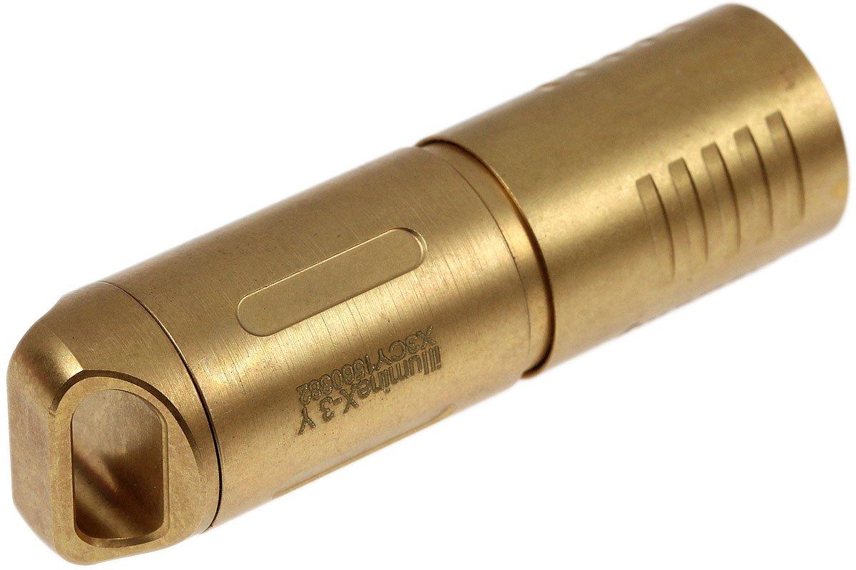 MecArmy illumineX-3y rechargeable torch, messing | Advantageously ...