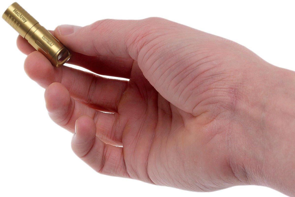 MecArmy illumineX-3y rechargeable torch, messing | Advantageously ...