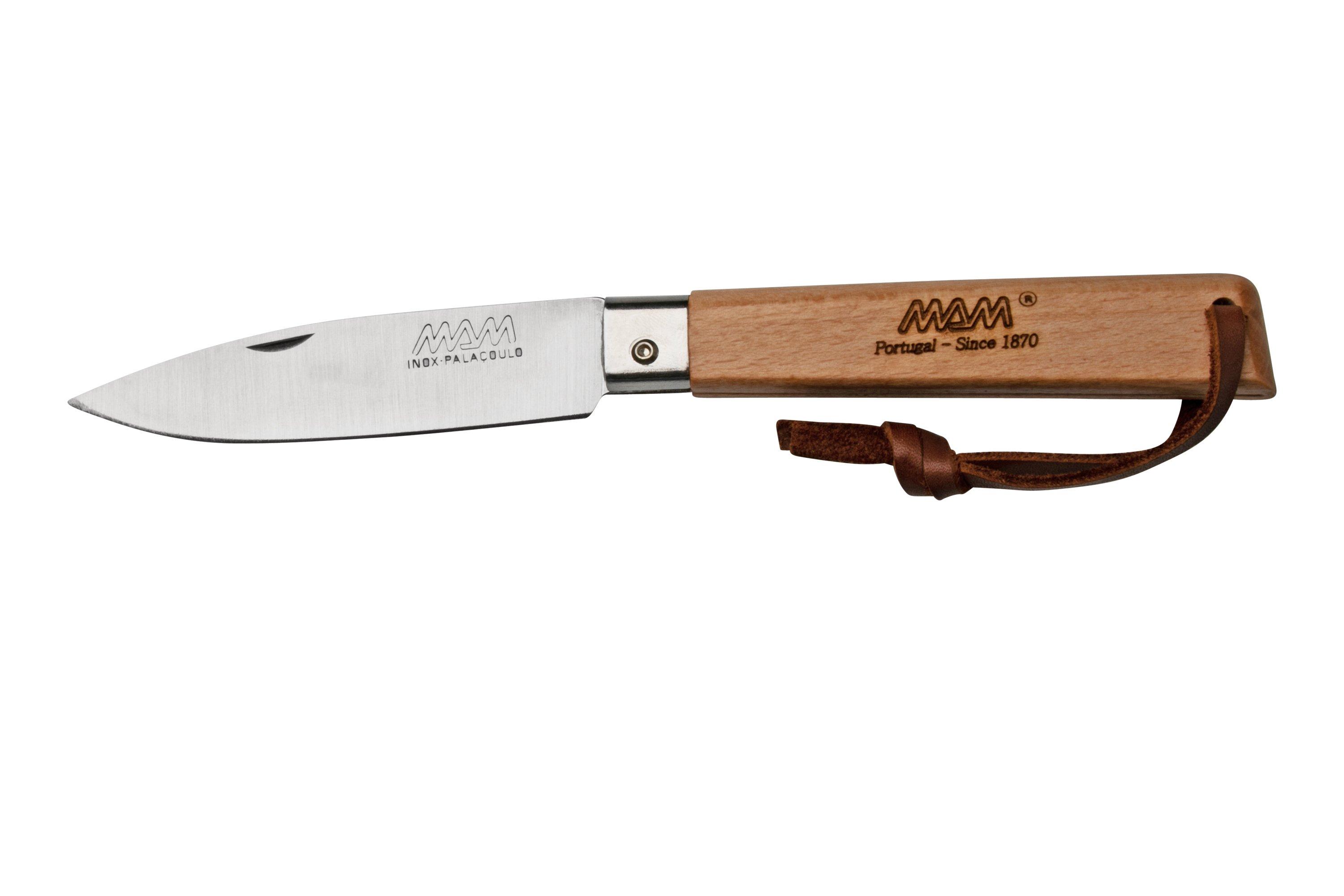 MAM Operario Beech Wood Satin Finish Leather Strap, 2037 pocket knife ...