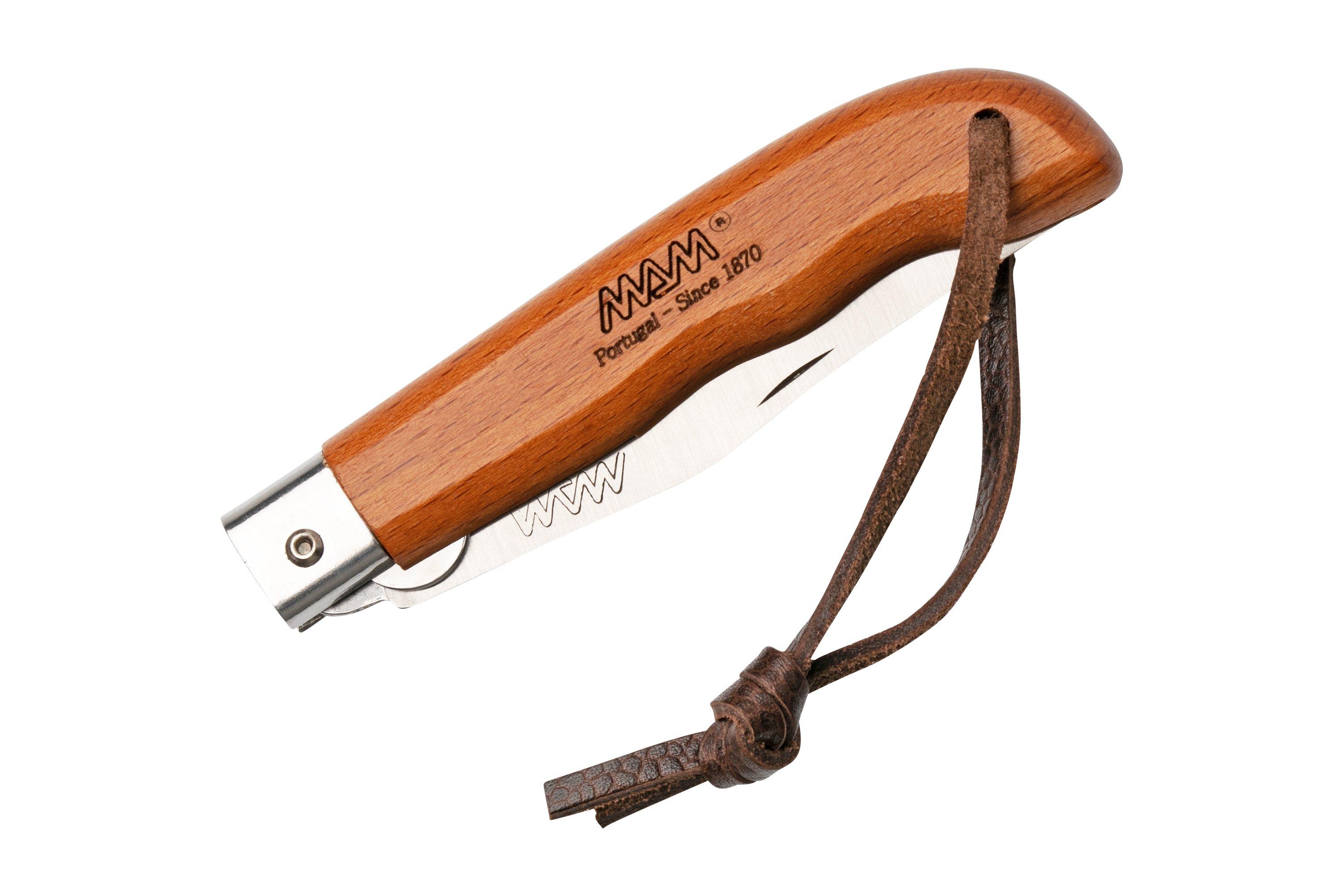 MAM Sportive, 8.3 cm blade, linerlock, leather lanyard 2048 pocket ...