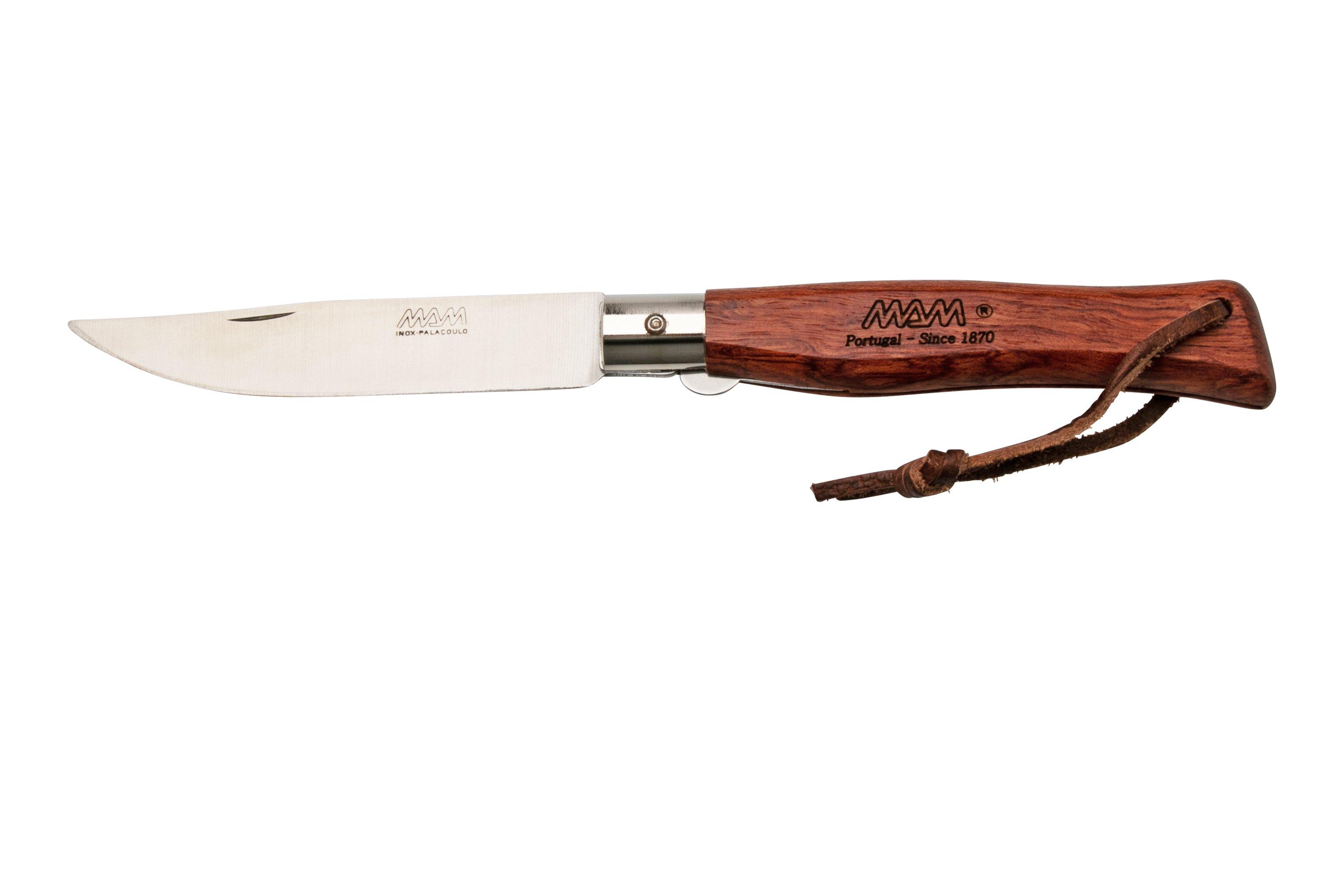 MAM Hunter, 10.5 cm blade, linerlock, leather lanyard 2061 pocket knife ...