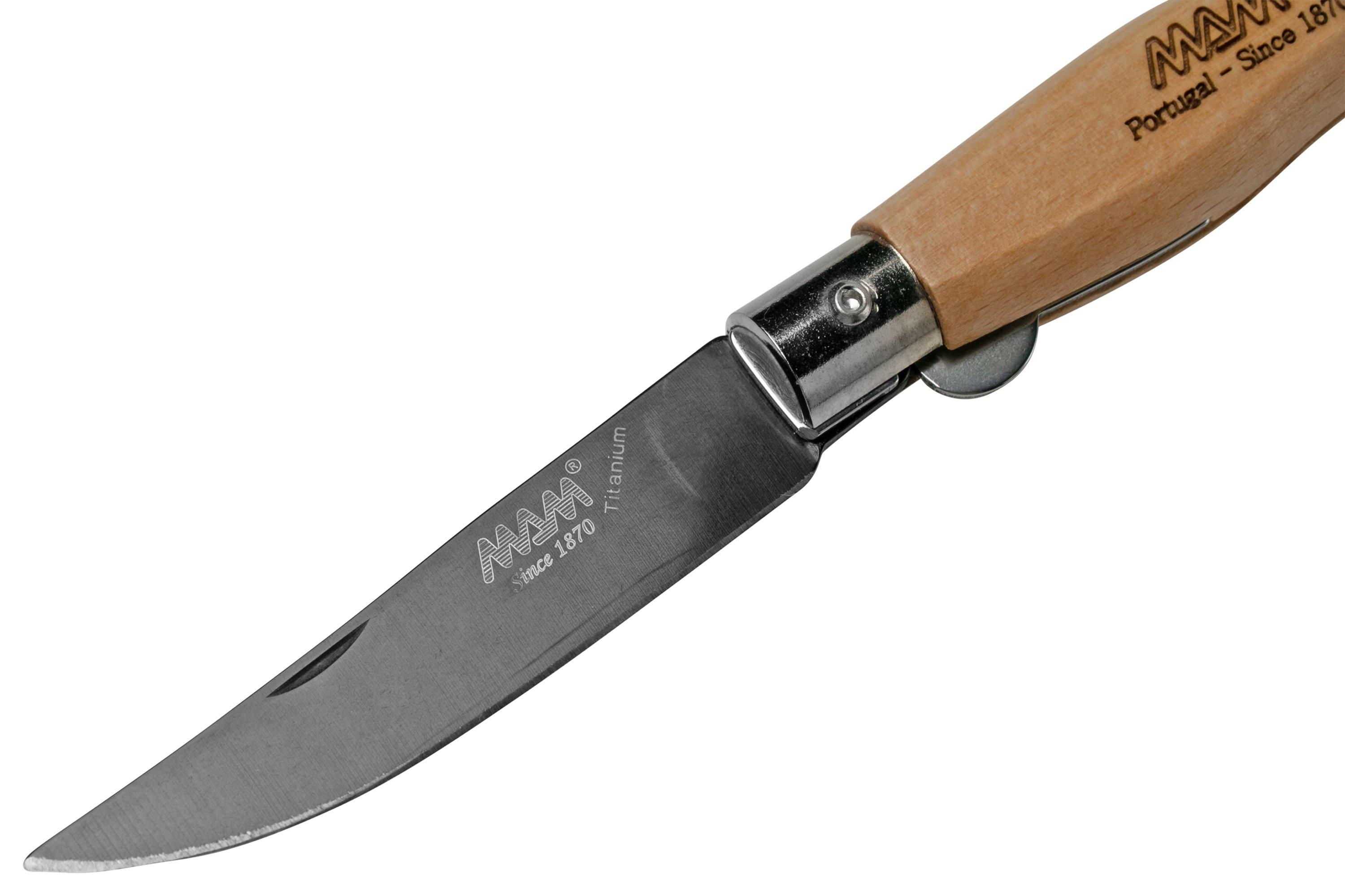 MAM Douro S, Black Titanium, 7.3 cm blade, linerlock 5004 pocket knife ...
