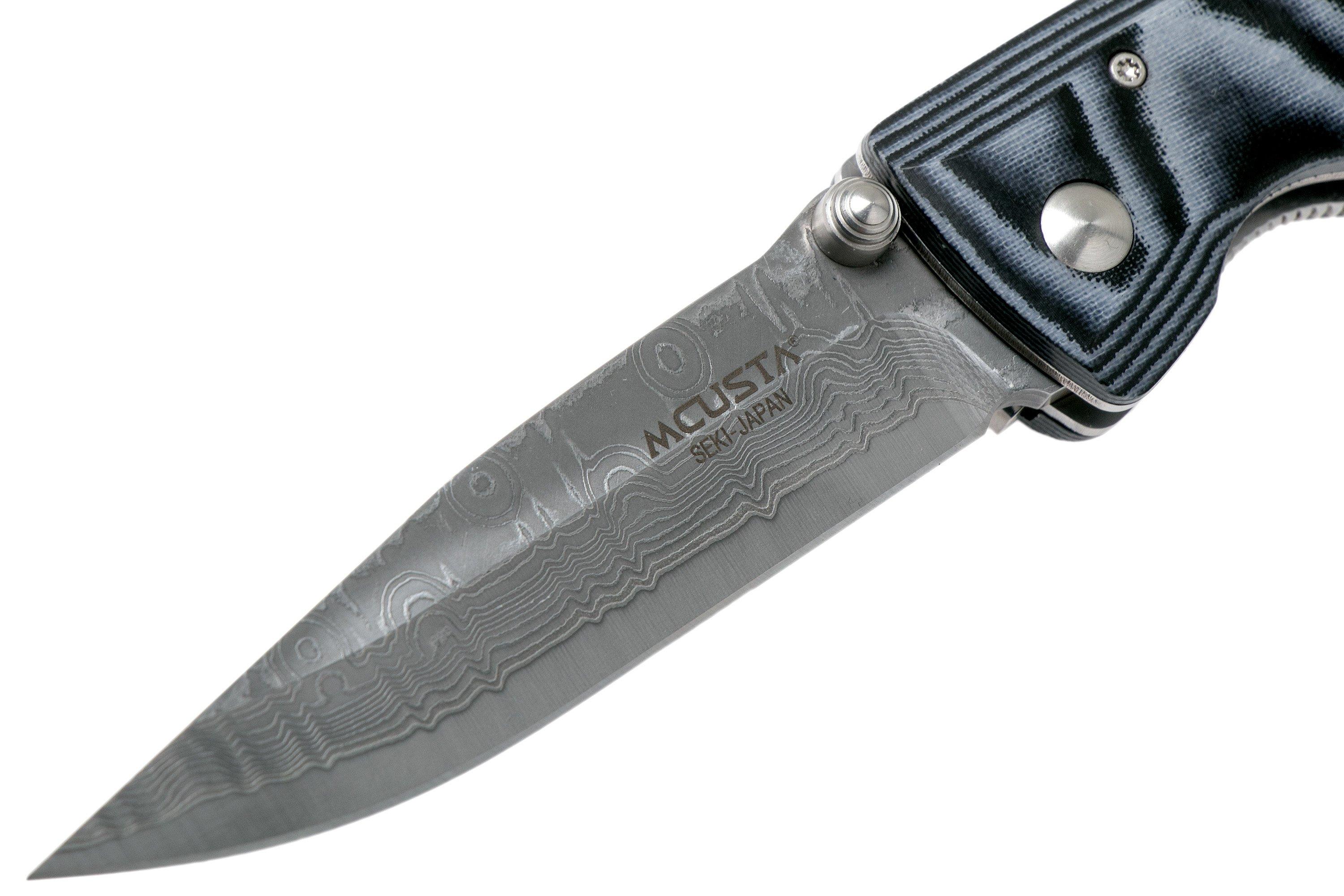 Mcusta MC-0010D Classic Wave, blue micarta, gentleman's knife ...