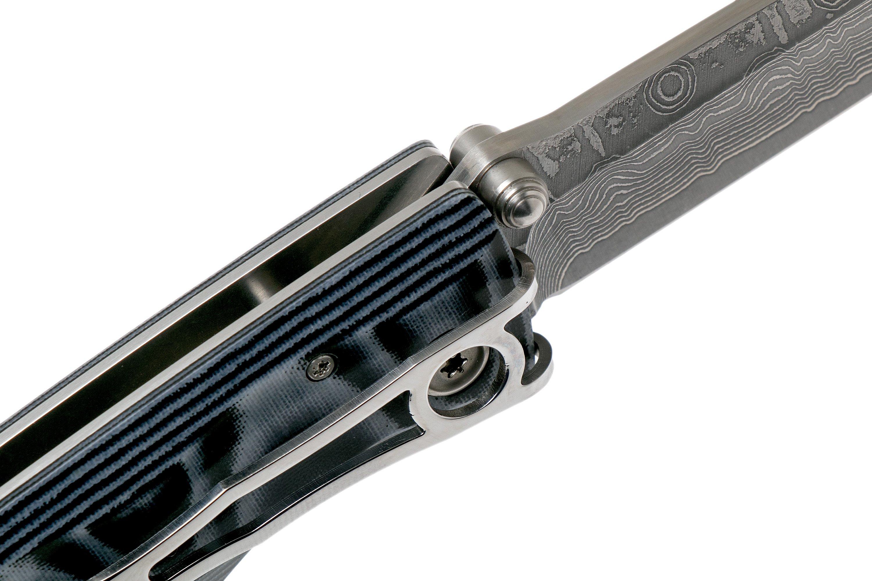 Mcusta MC-0010D Classic Wave, blue micarta, gentleman's knife ...