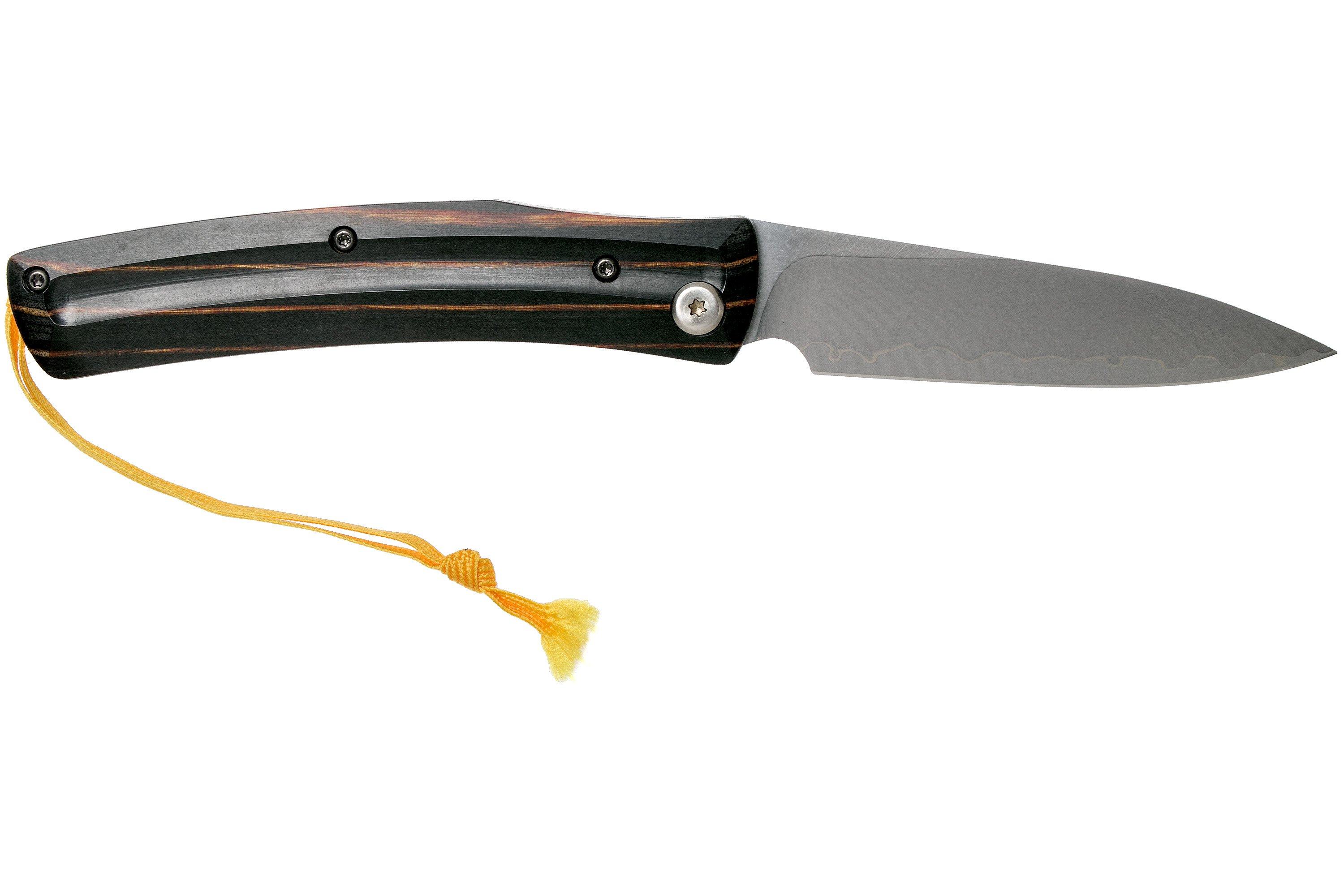 Mcusta MC-192C Friction Folder Black-Yellow Wood | Advantageously ...