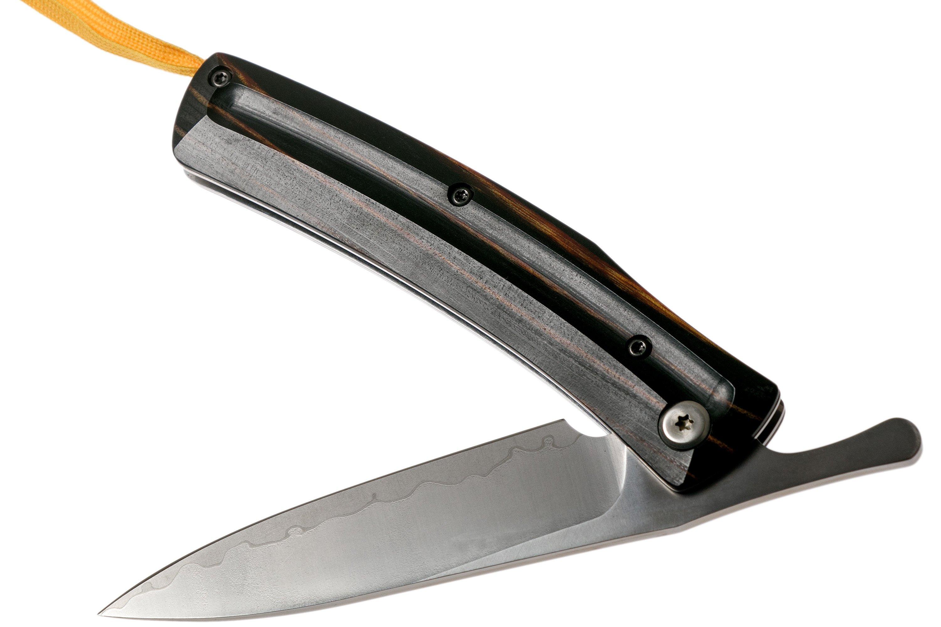 Mcusta MC-192C Friction Folder, Black-Yellow Wood, herenmes | Voordelig ...