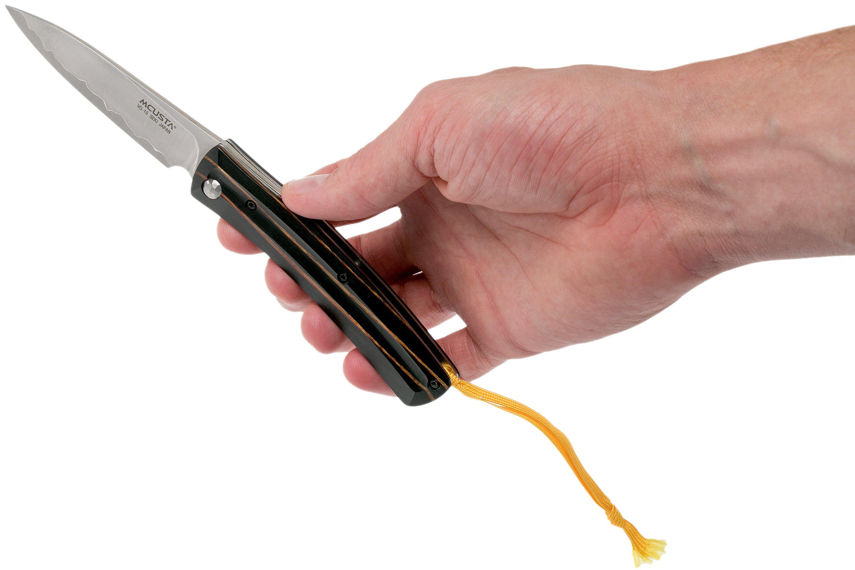 Mcusta MC-192C Friction Folder Black-Yellow Wood | Advantageously ...