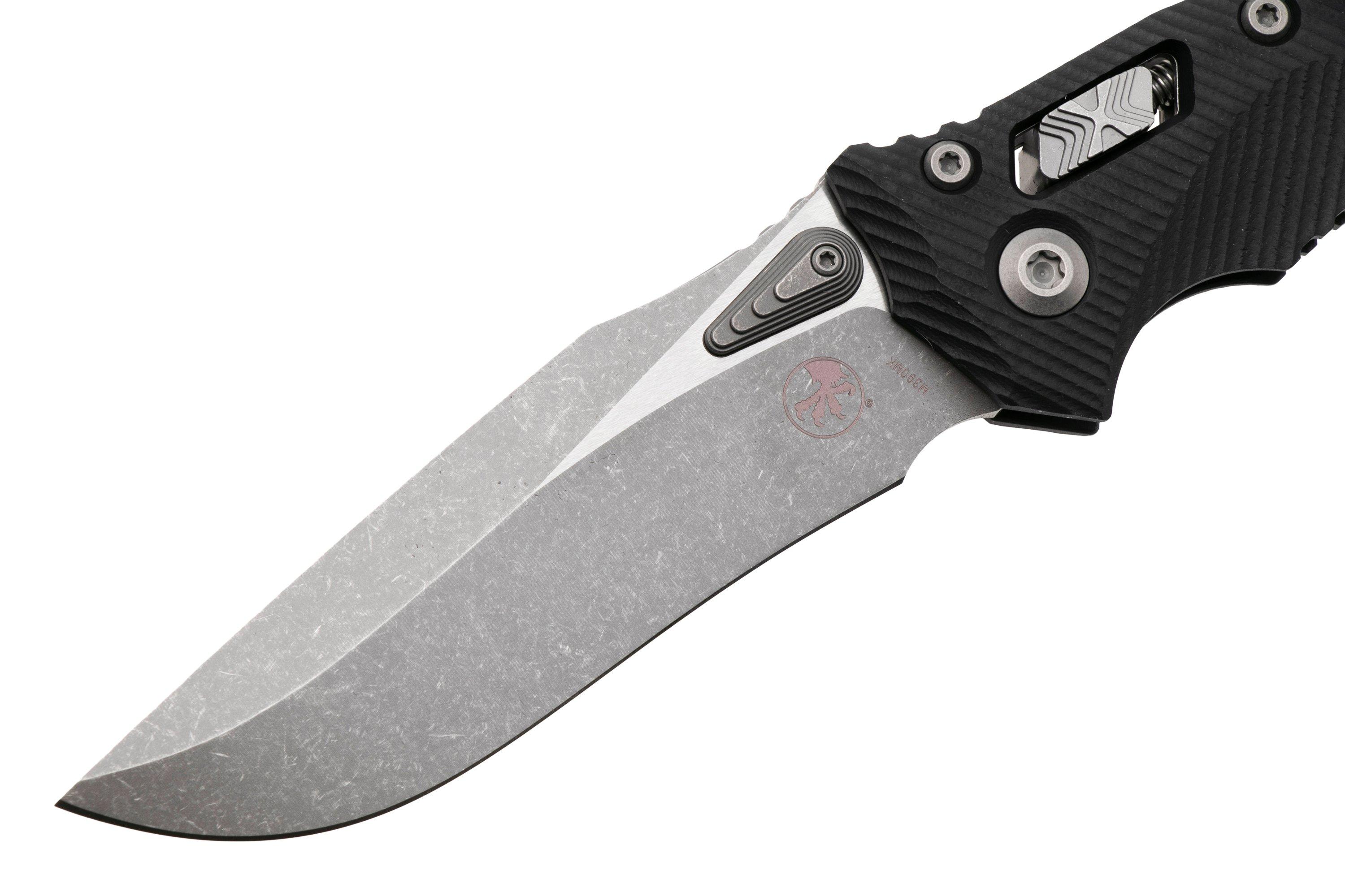 Microtech Amphibian 137RL-10APFLGTBK, Apocalyptic Stonewashed M390MK ...