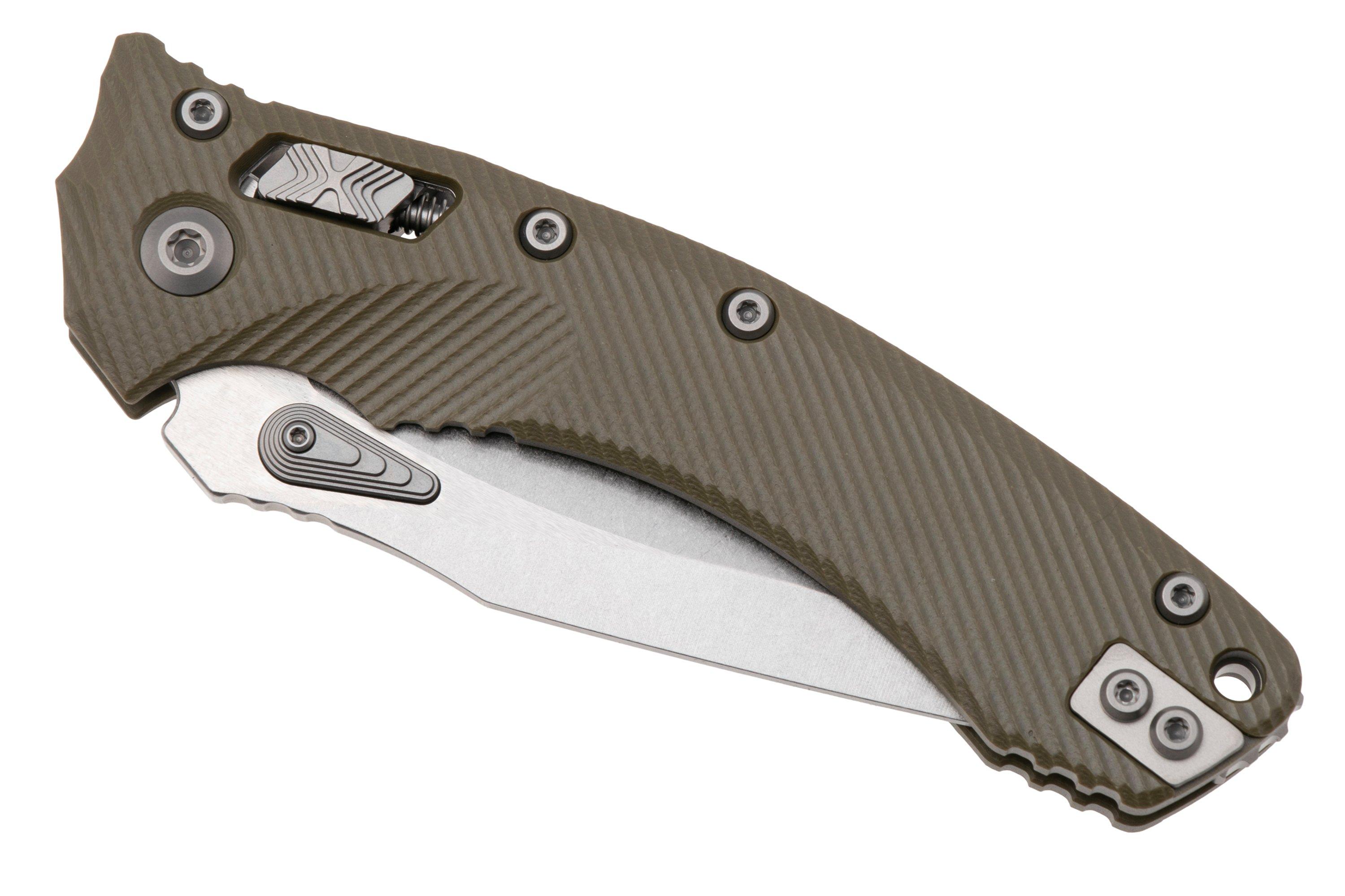 Microtech Amphibian 137RL-10FLGTOD, Stonewashed M390MK, Fluted Olive ...