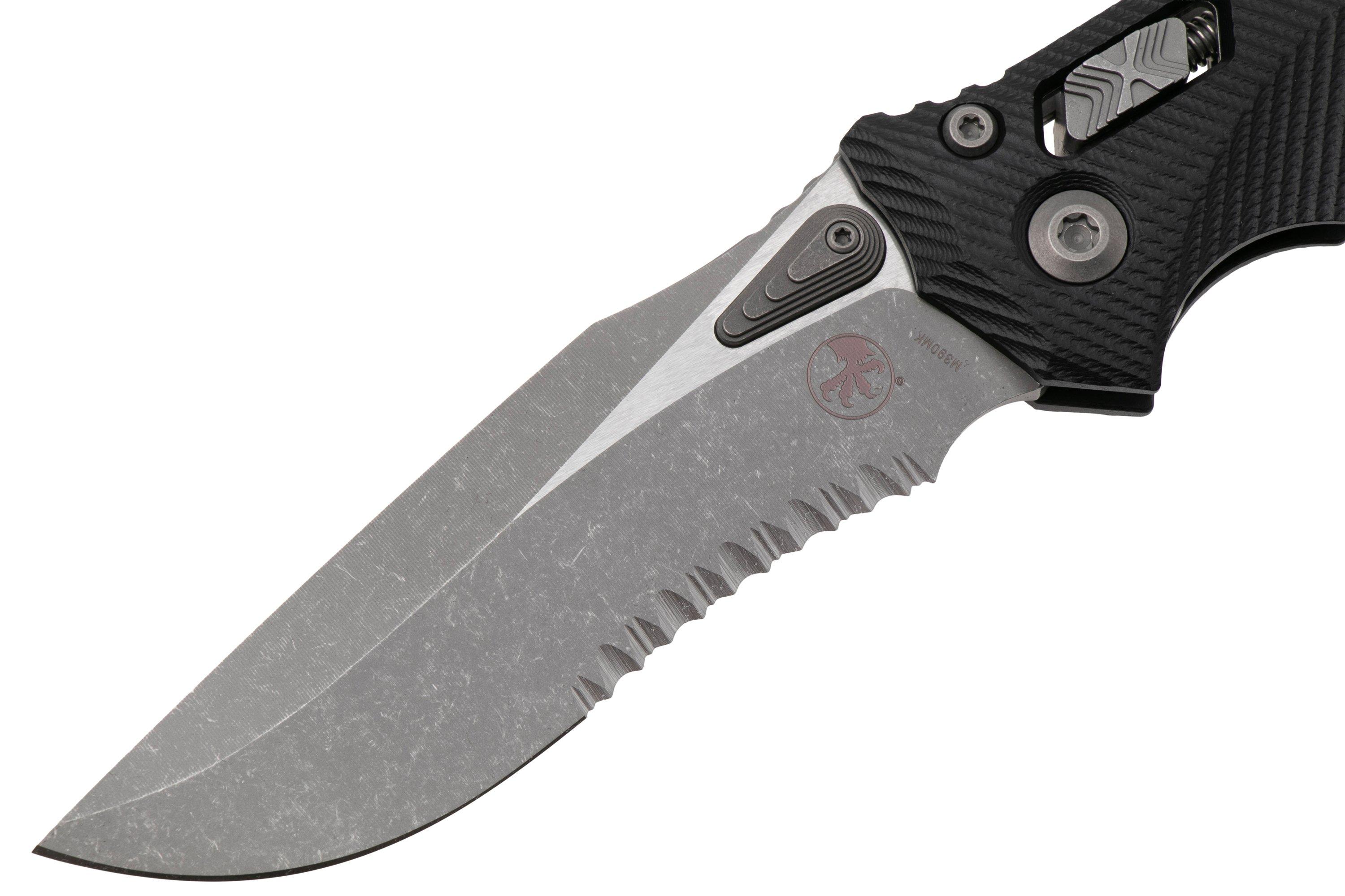 Microtech Amphibian 137RL-11APFLGTBK, Apocalyptic Stonewashed M390MK ...