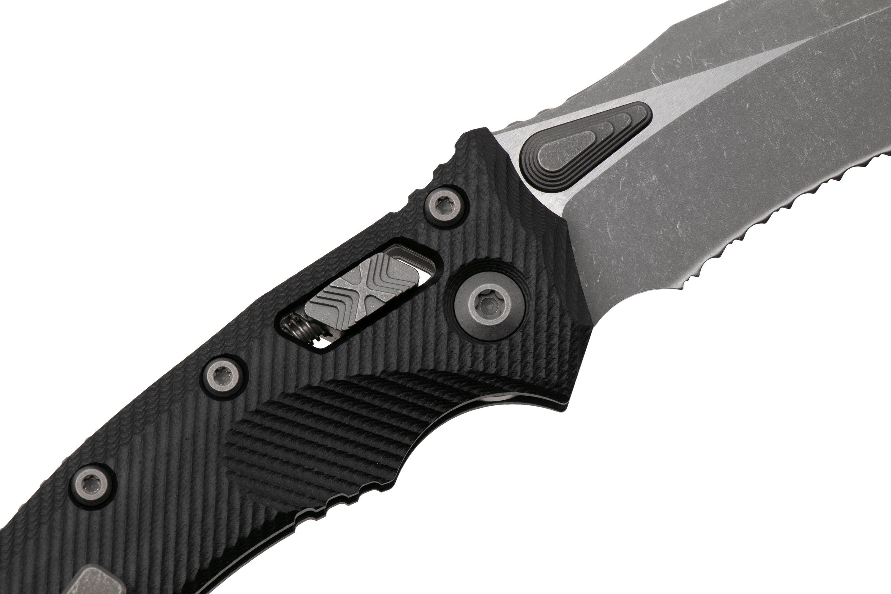 Microtech Amphibian 137RL-11APFLGTBK, Apocalyptic Stonewashed M390MK ...