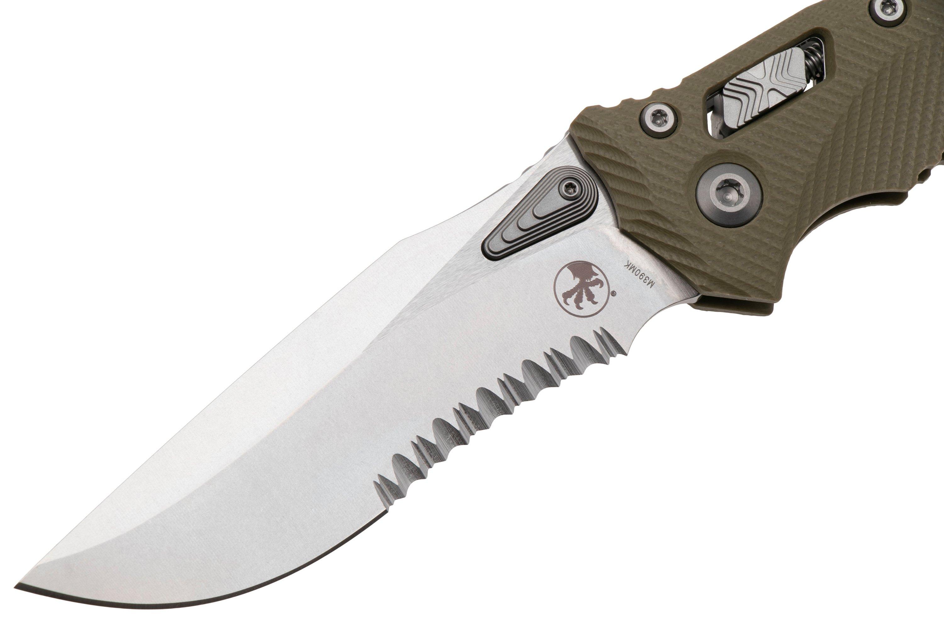 Microtech Amphibian 137RL-11FLGTOD, Stonewashed M390MK, Fluted Olive ...