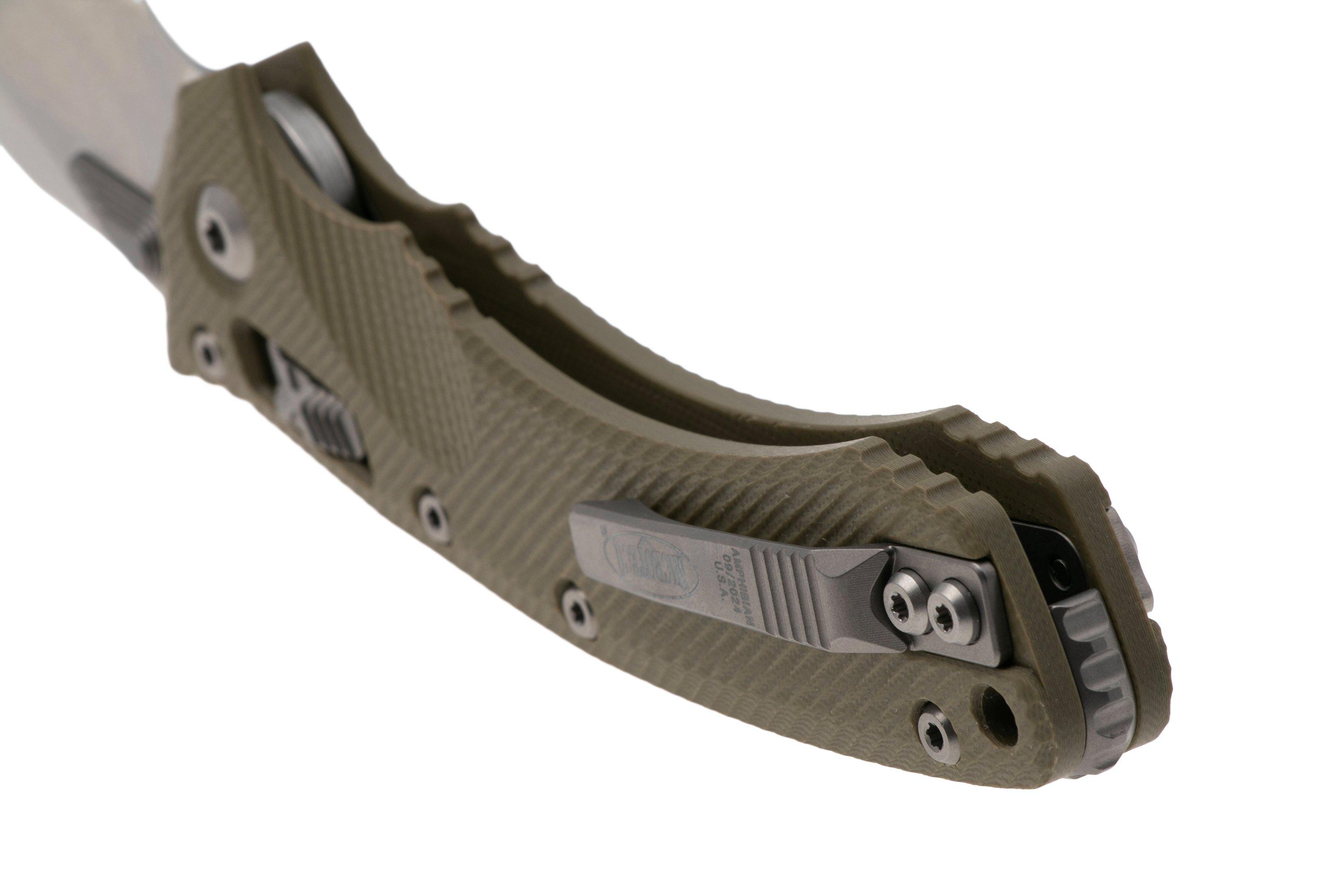 Microtech Amphibian 137RL-11FLGTOD, Stonewashed M390MK, Fluted Olive ...