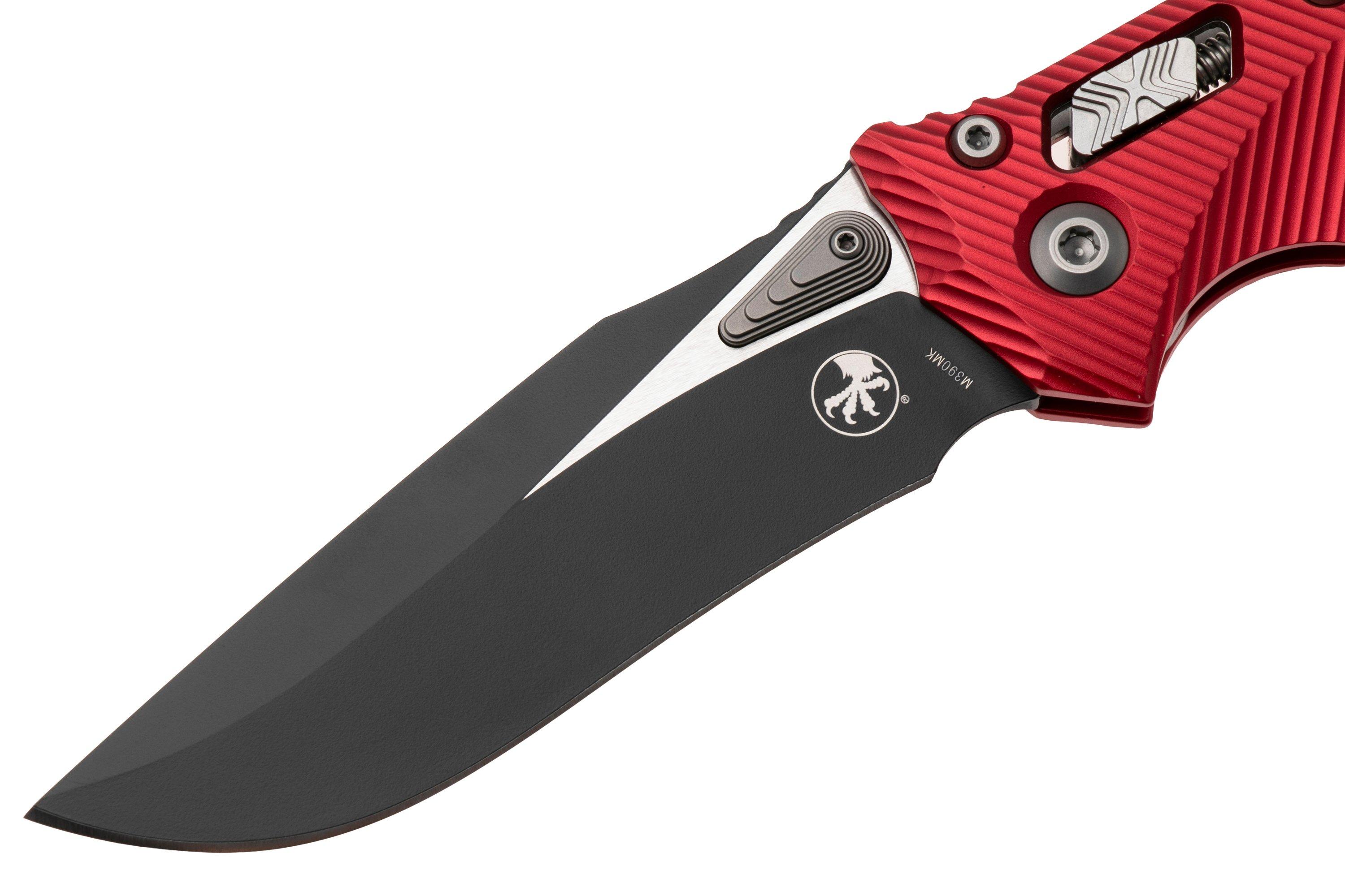 Microtech Amphibian 137RL-1FLRD, Two Tone Black M390MK, Fluted Red ...