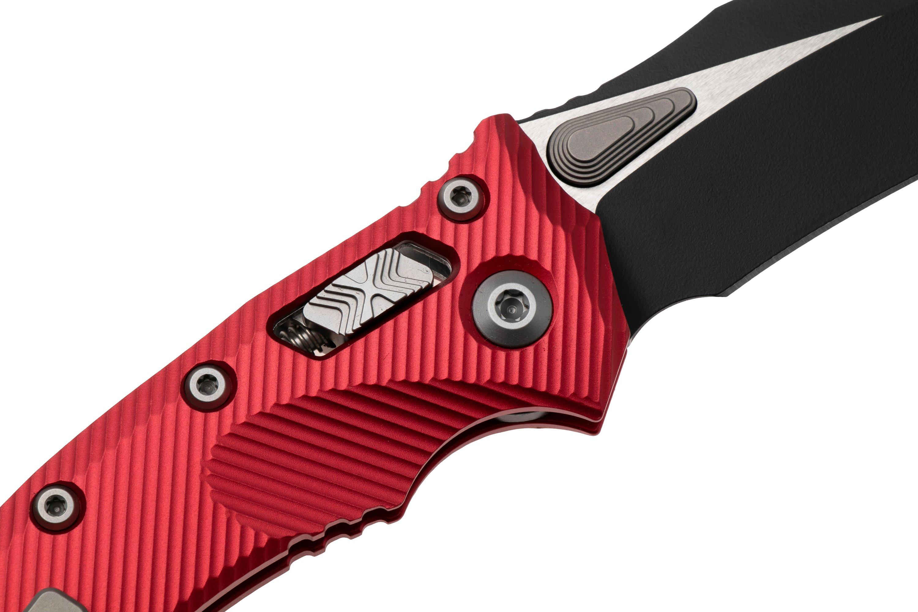 Microtech Amphibian 137RL-1FLRD, Two Tone Black M390MK, Fluted Red ...