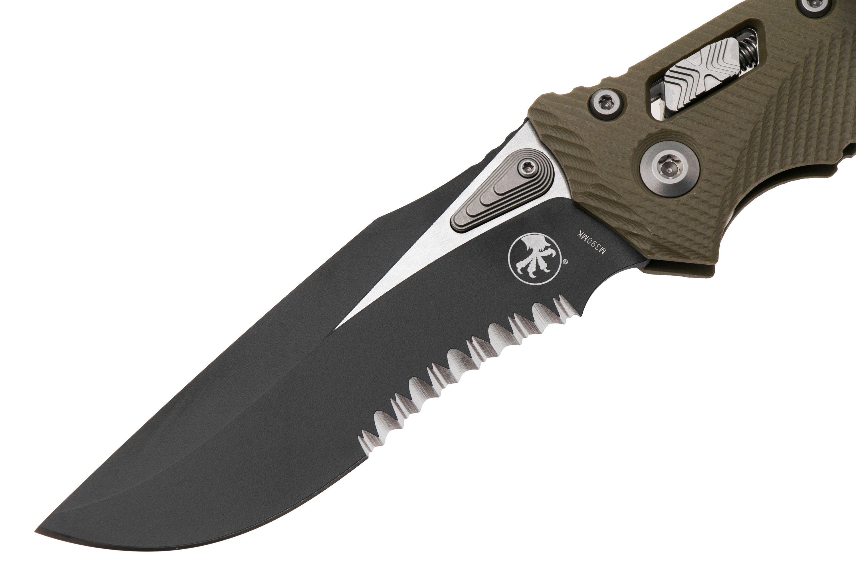 Microtech Amphibian 137RL-2FLGTOD, Two Tone Black M390MK, Fluted OD ...