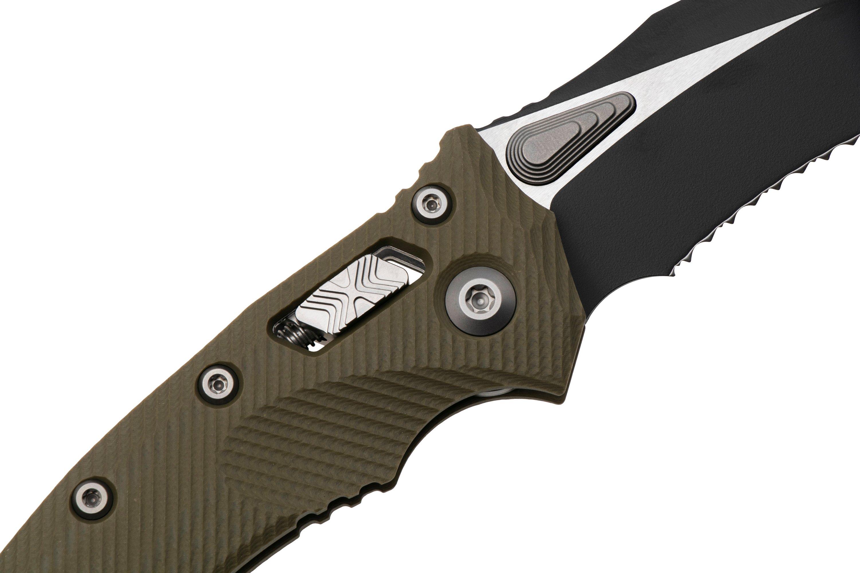 Microtech Amphibian 137RL-2FLGTOD, Two Tone Black M390MK, Fluted OD ...