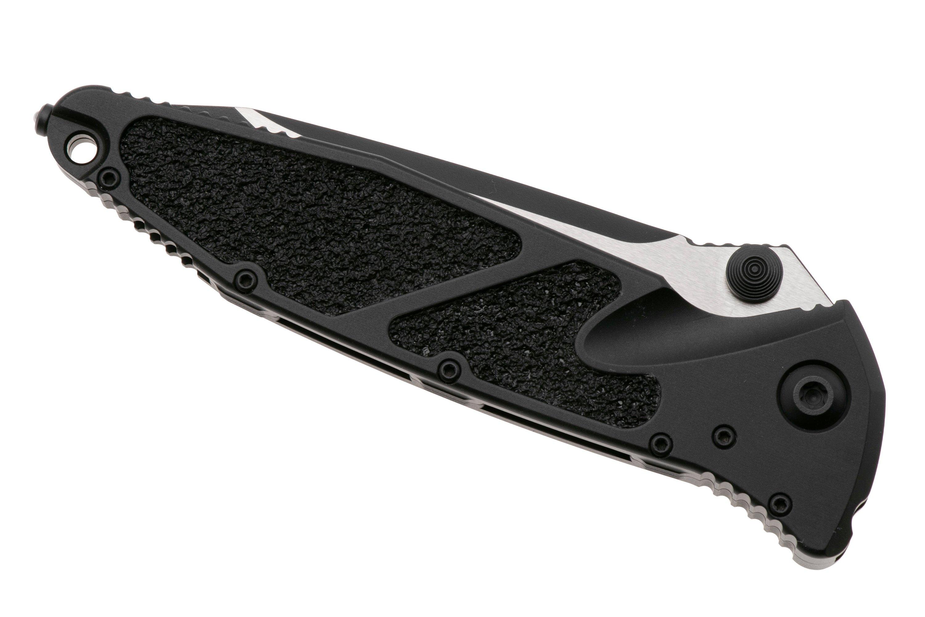 Microtech Socom Elite 161-2T, Two Tone M390 Tanto, Black Aluminum ...