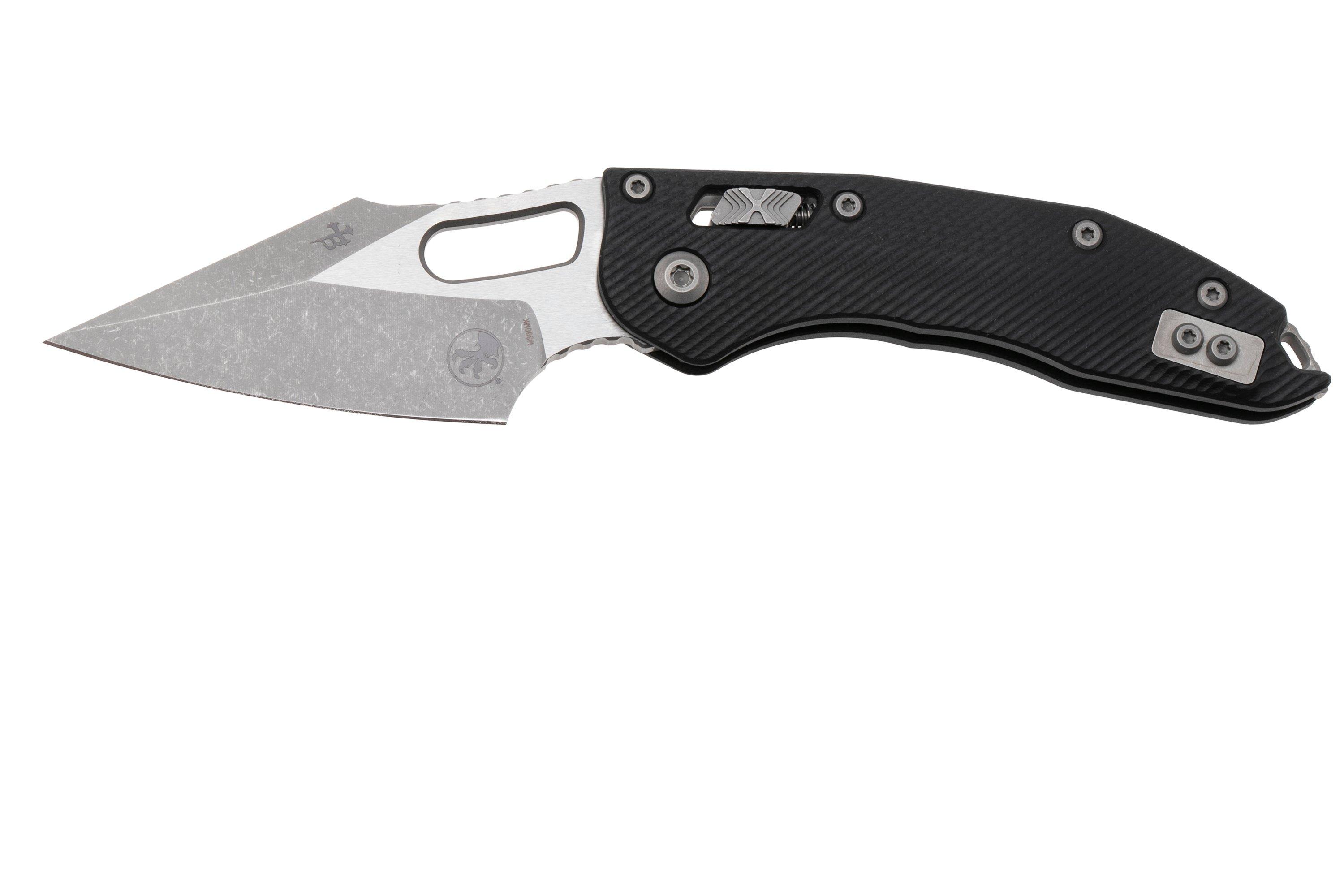 Microtech Stitch 169RL-10APFLGTBK, Apocalyptic Stonewashed M390MK ...