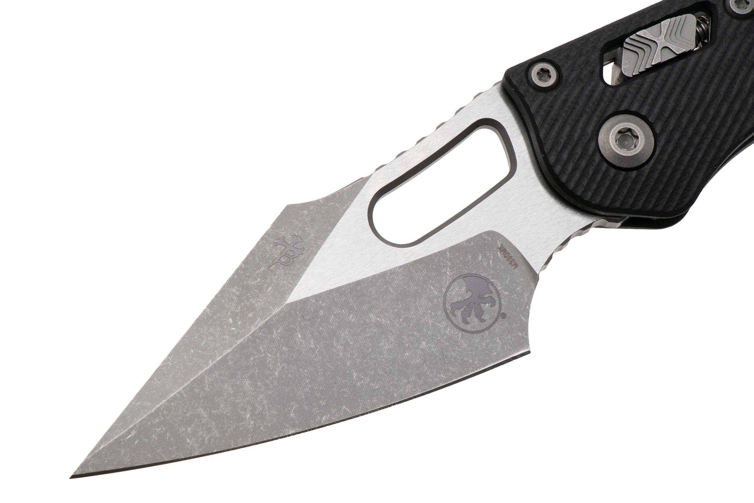 Microtech Stitch 169RL-10APFLGTBK, Apocalyptic Stonewashed M390MK ...