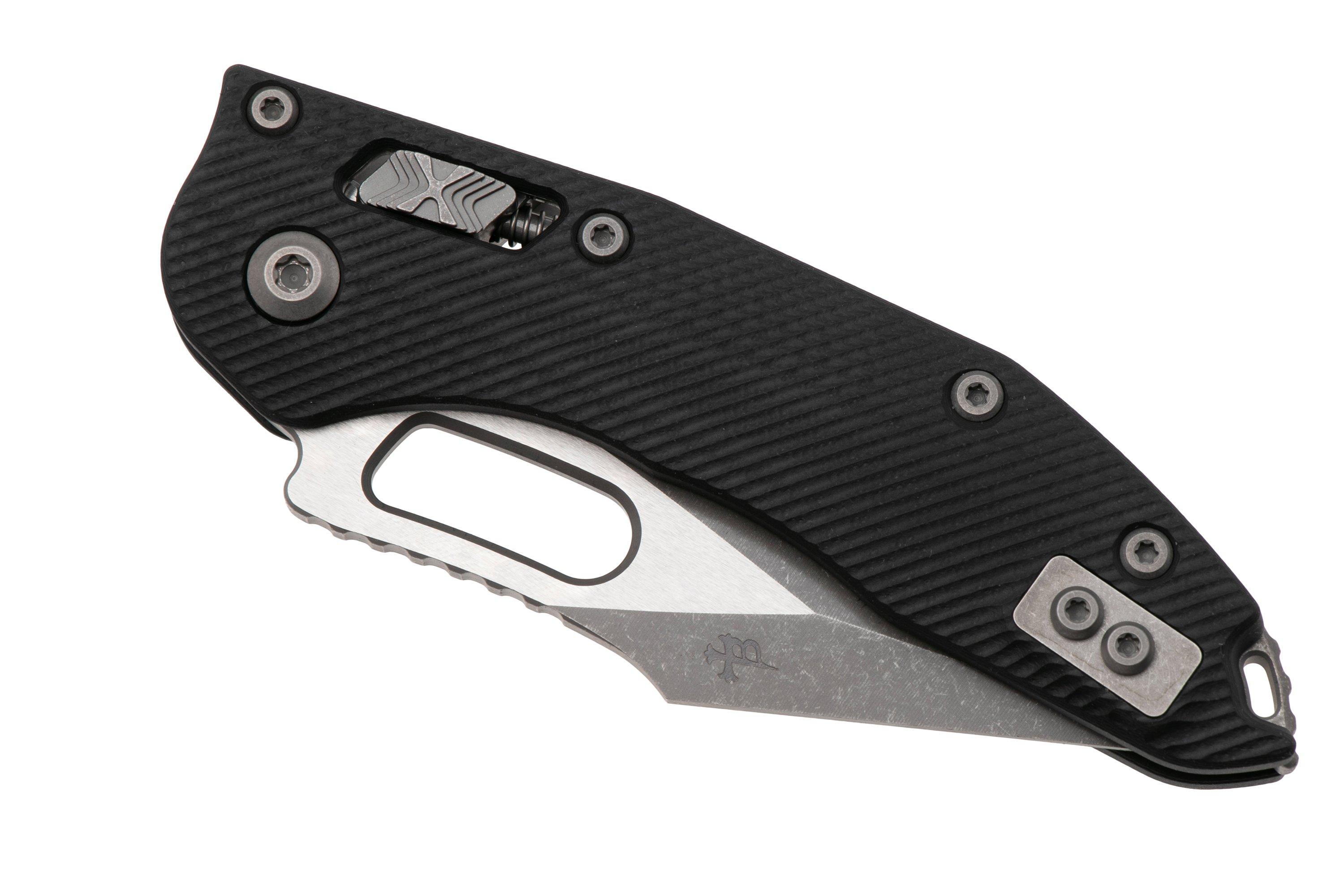 Microtech Stitch 169RL-10APFLGTBK, Apocalyptic Stonewashed M390MK ...