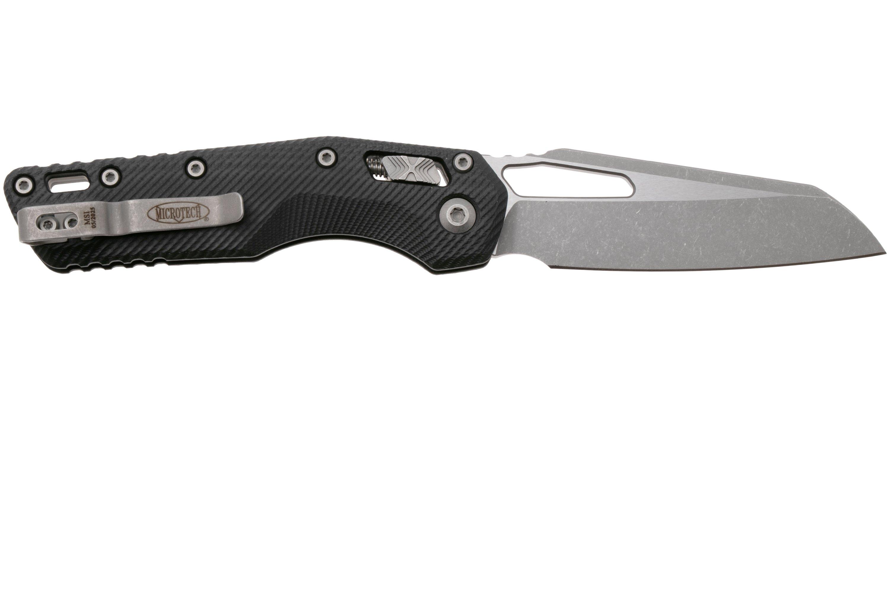 Microtech MSI Standard Issue 210-10APFLGTBK, Apocalyptic Stonewashed ...