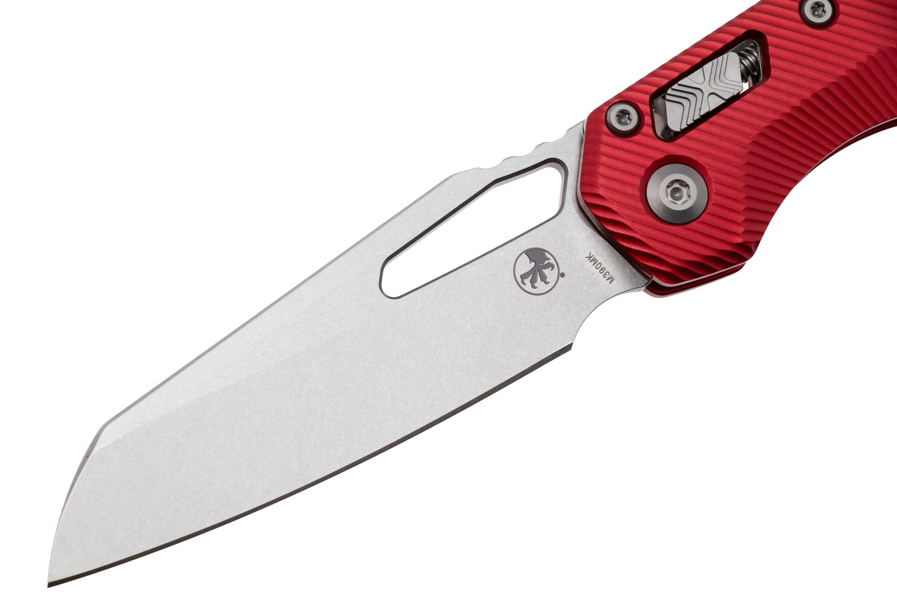 Microtech MSI Standard Issue 210-10FLRD, Stonewashed M390MK, Fluted Red ...