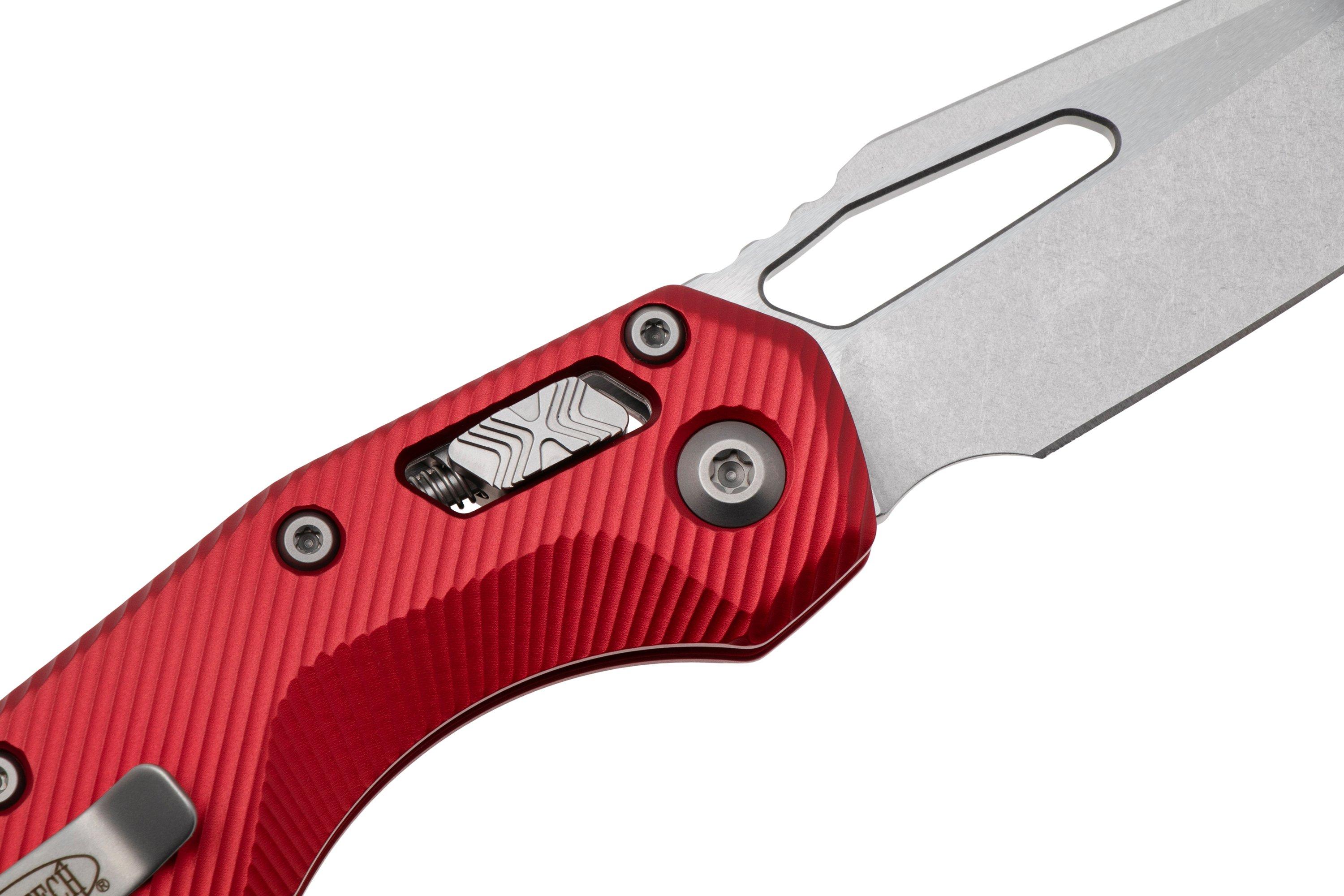 Microtech MSI Standard Issue 210-10FLRD, Stonewashed M390MK, Fluted Red ...