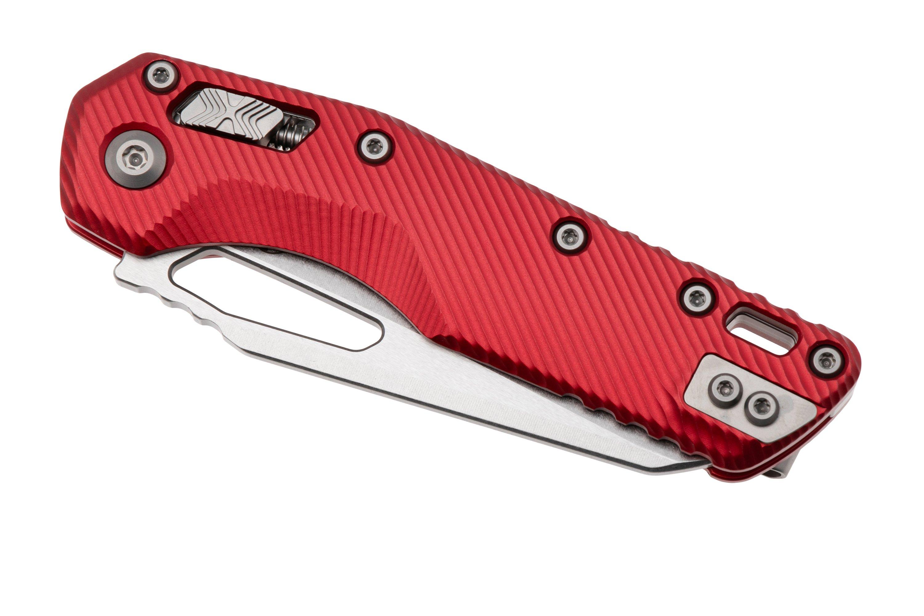Microtech MSI Standard Issue 210-10FLRD, Stonewashed M390MK, Fluted Red ...