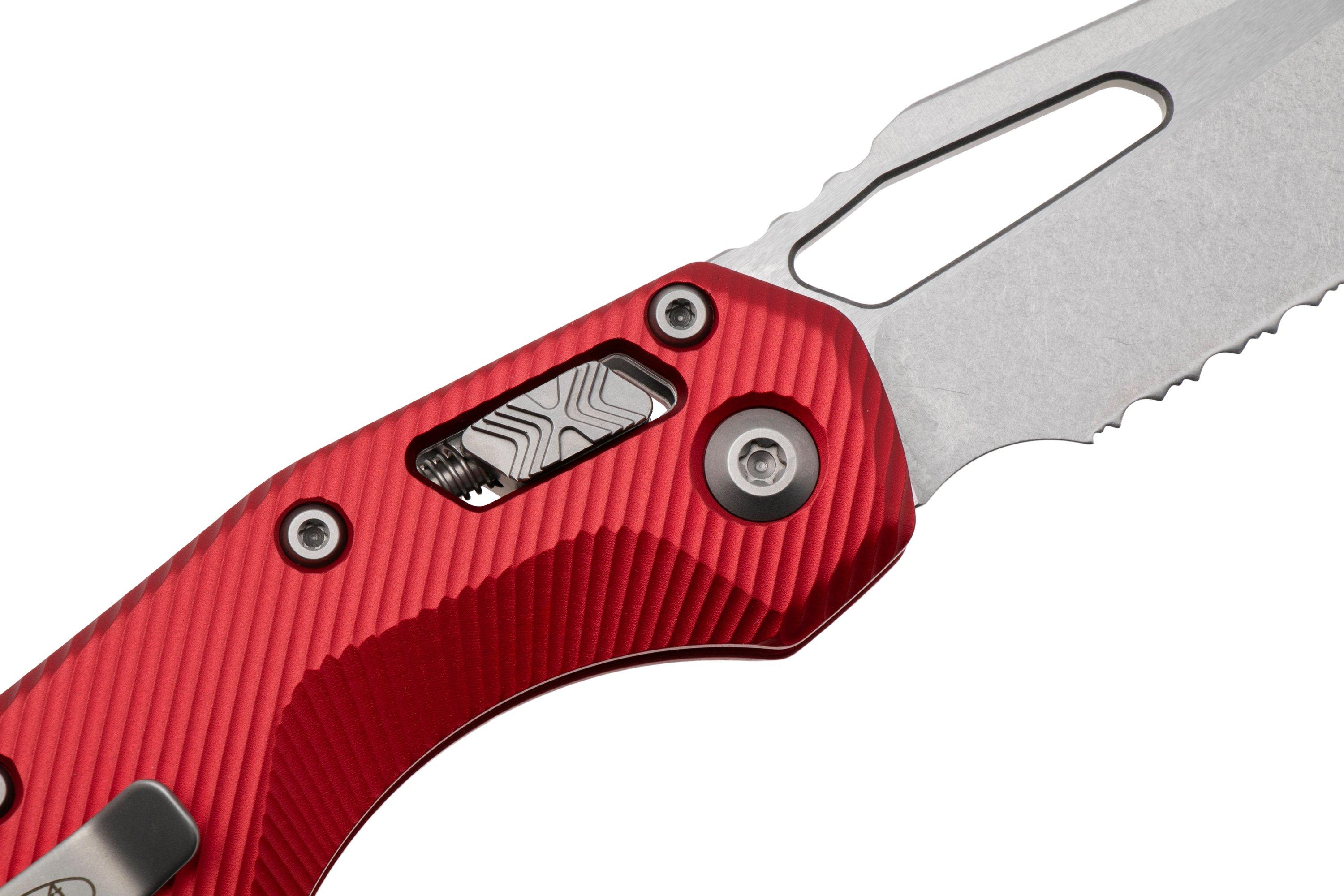 Microtech MSI Standard Issue 210-11FLRD, Stonewashed M390MK, Fluted Red ...