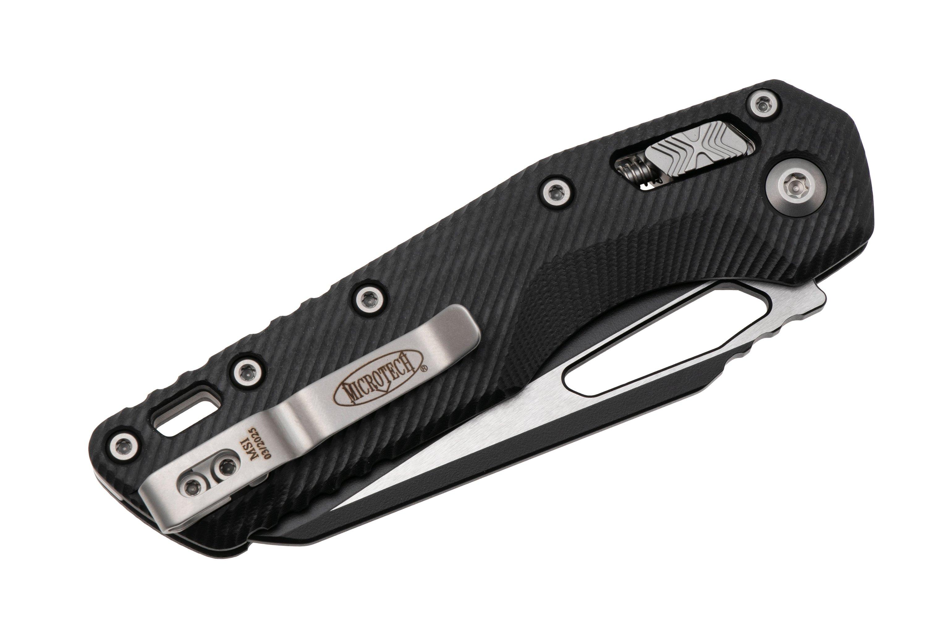 Microtech MSI Standard Issue 210-1FLGTBK, Two Tone Black M390MK, Fluted ...