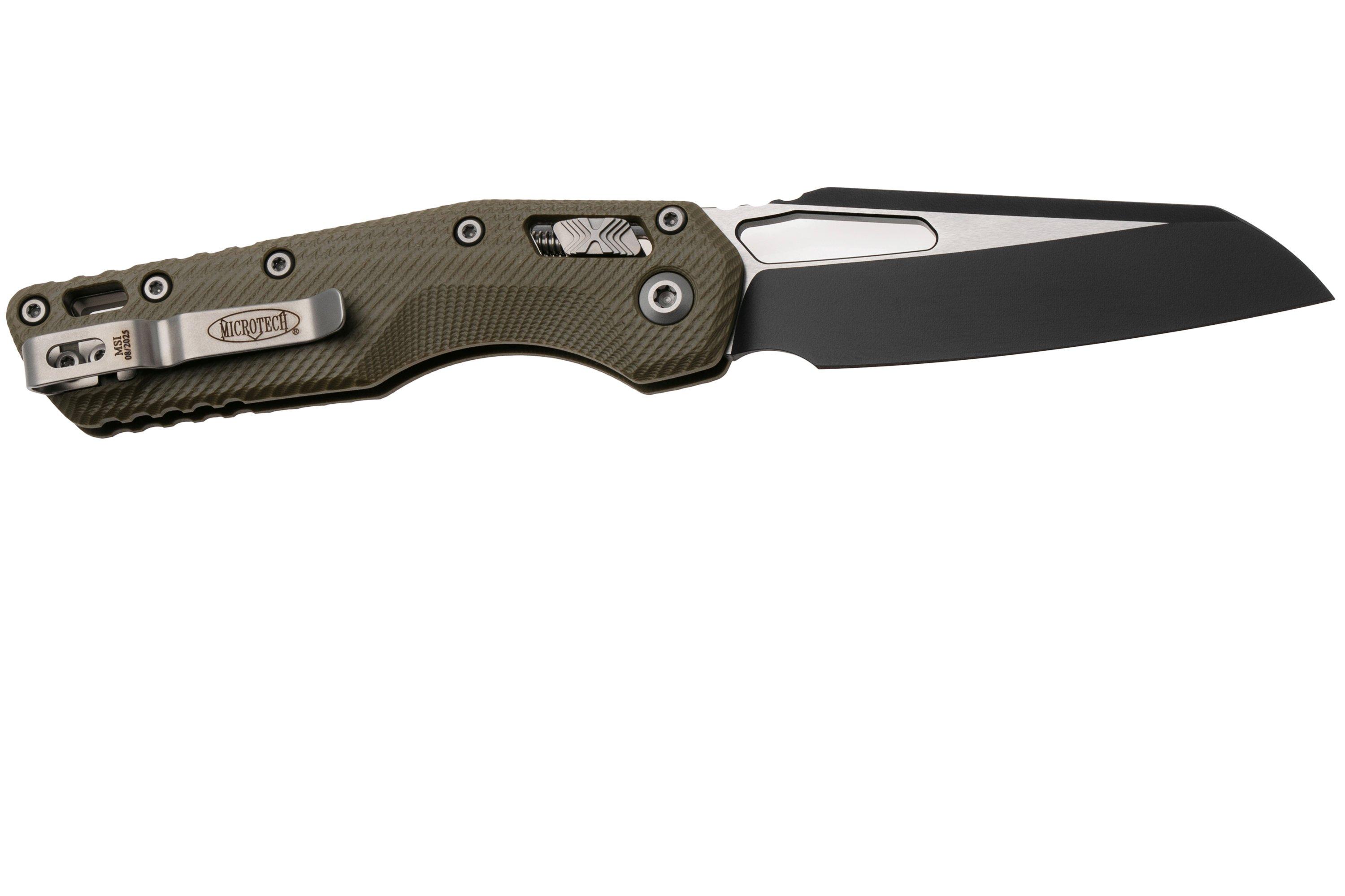 Microtech MSI Standard Issue 210-1FLGTOD, Two Tone Black M390MK, OD ...