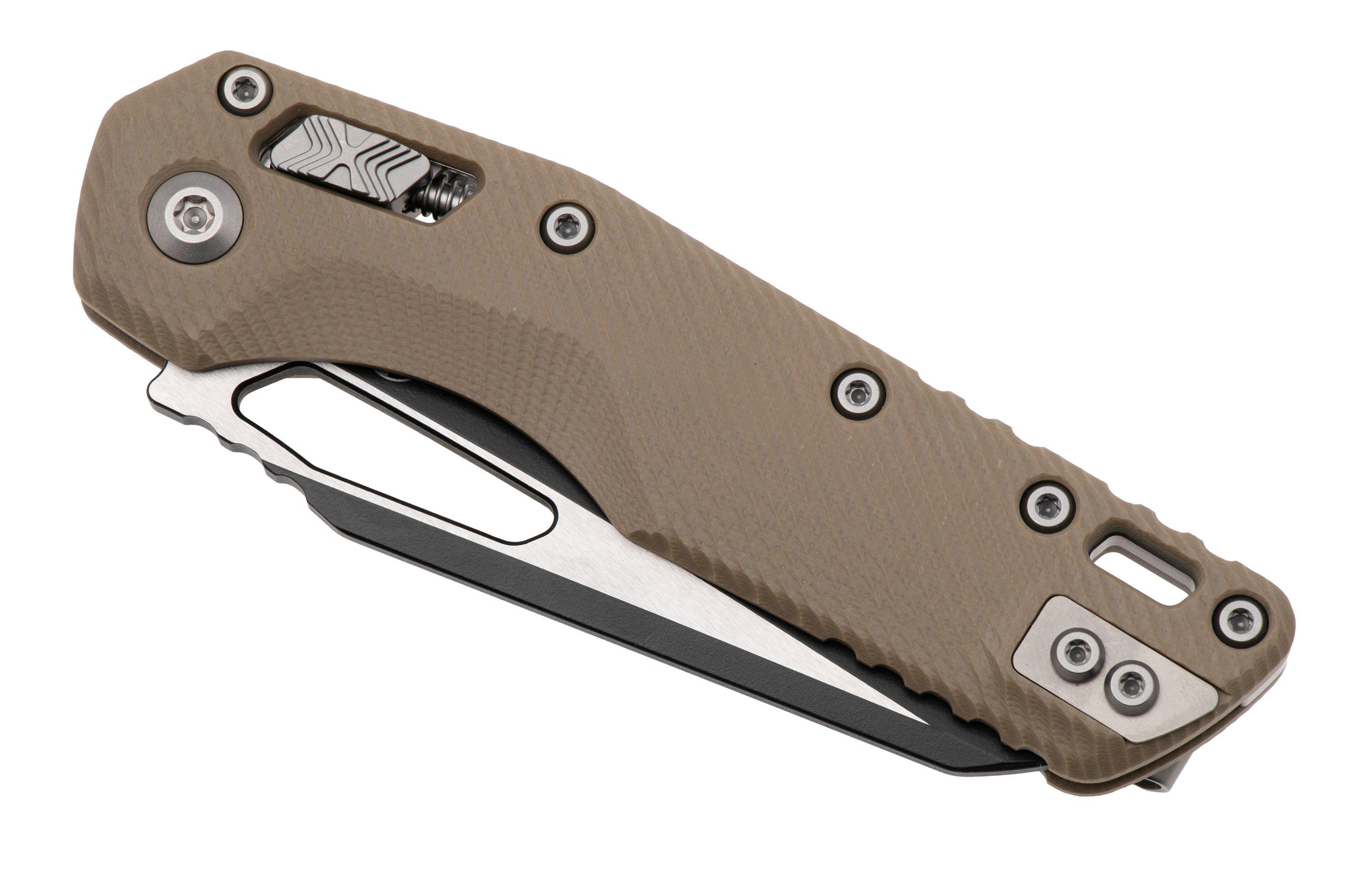 Microtech MSI Standard Issue 210-1FLGTTA, Two Tone Black M390MK, Fluted ...