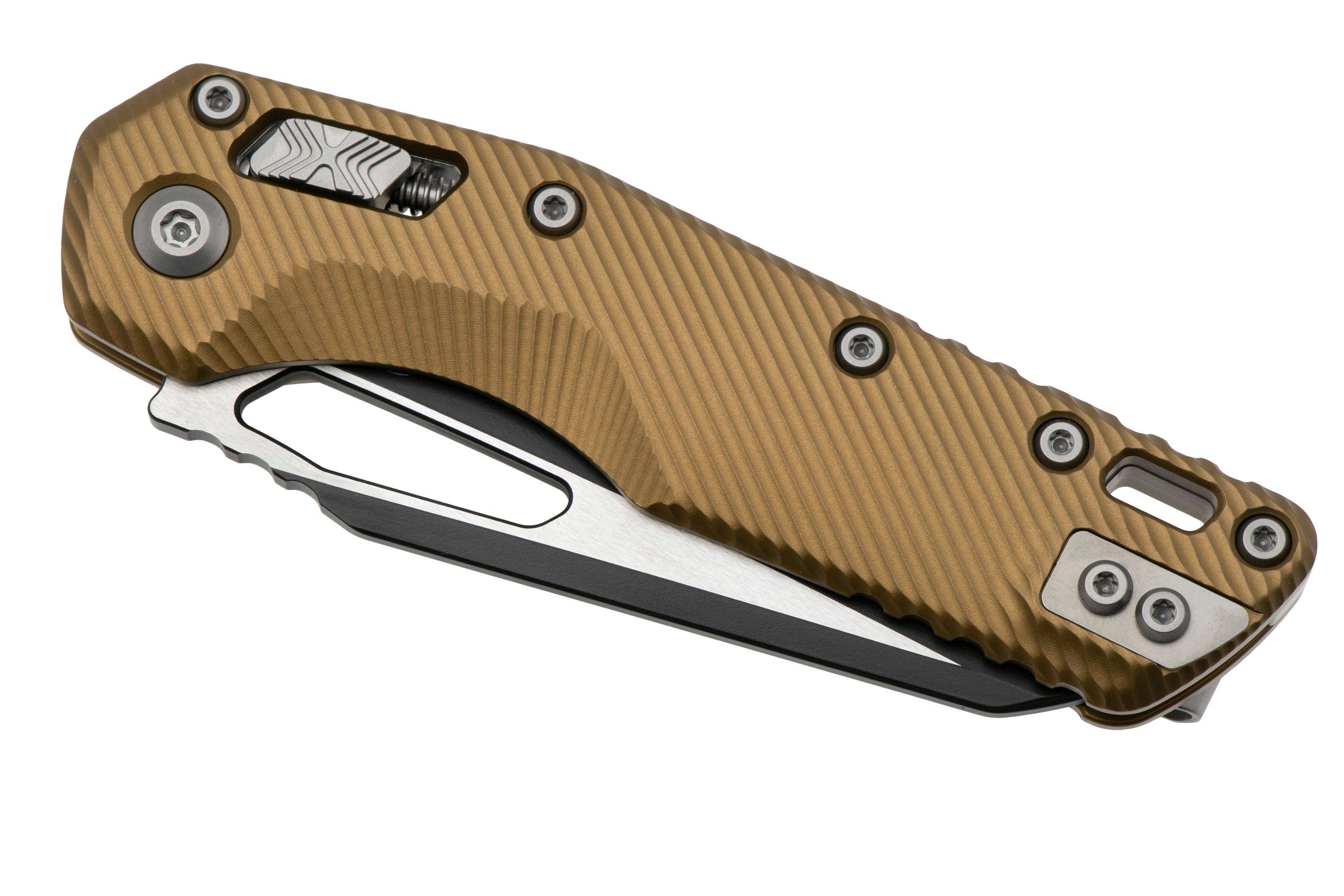 Microtech MSI Standard Issue 210-1FLTA, Two Tone Black M390MK, Fluted ...