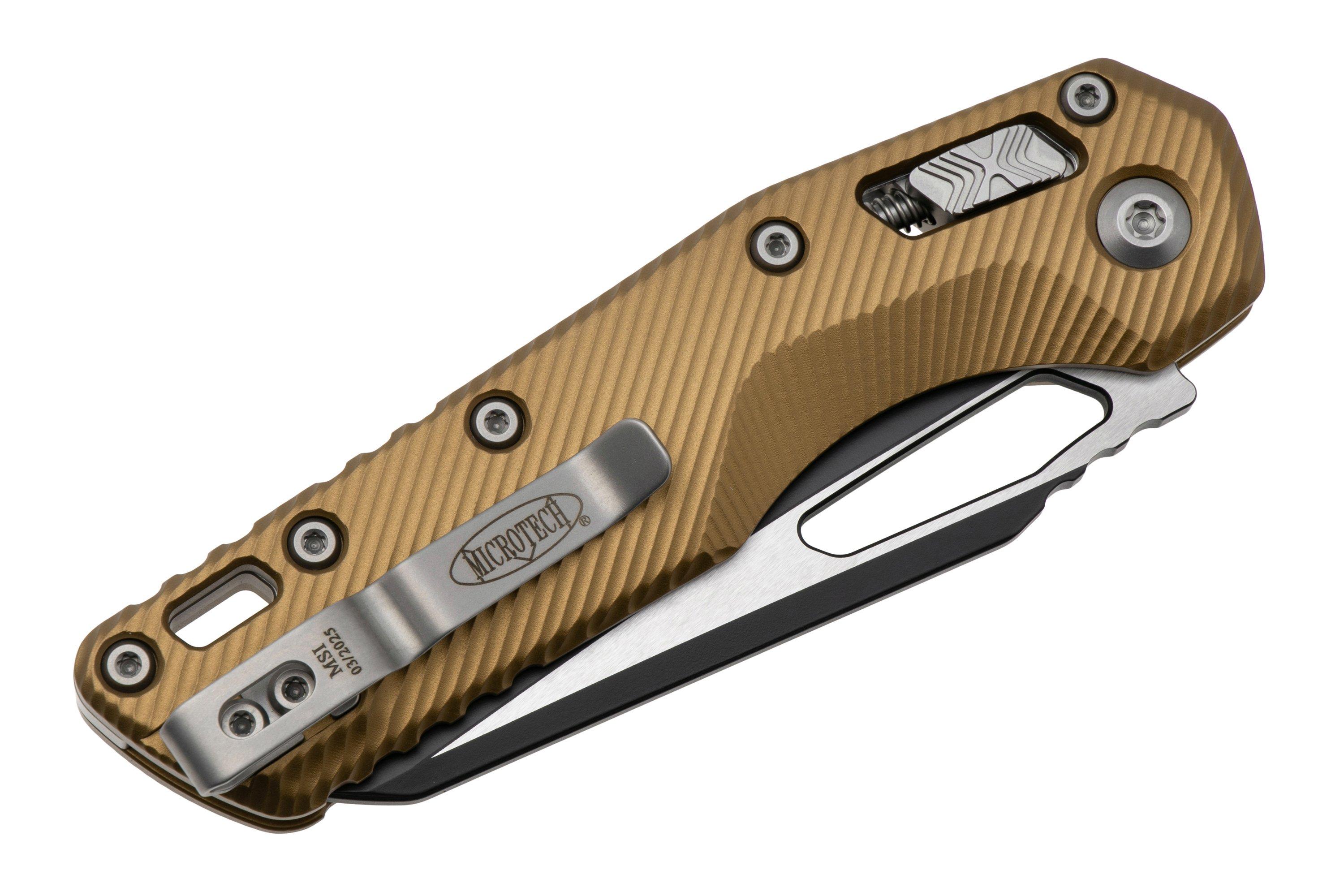 Microtech MSI Standard Issue 210-1FLTA, Two Tone Black M390MK, Fluted ...