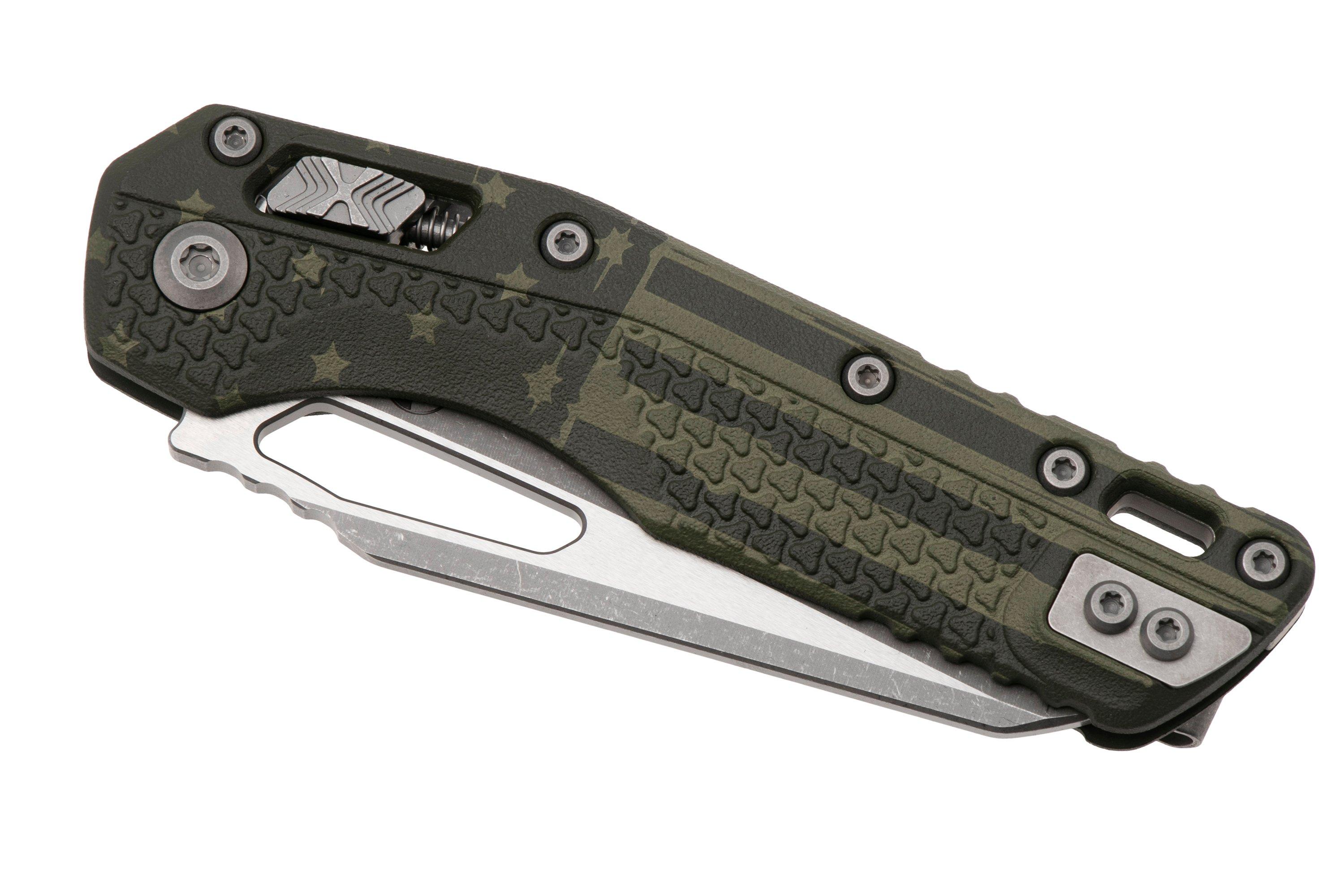 Microtech MSI Standard Issue 210T-10APPMODFLAG, Apocalyptic Stonewashed ...