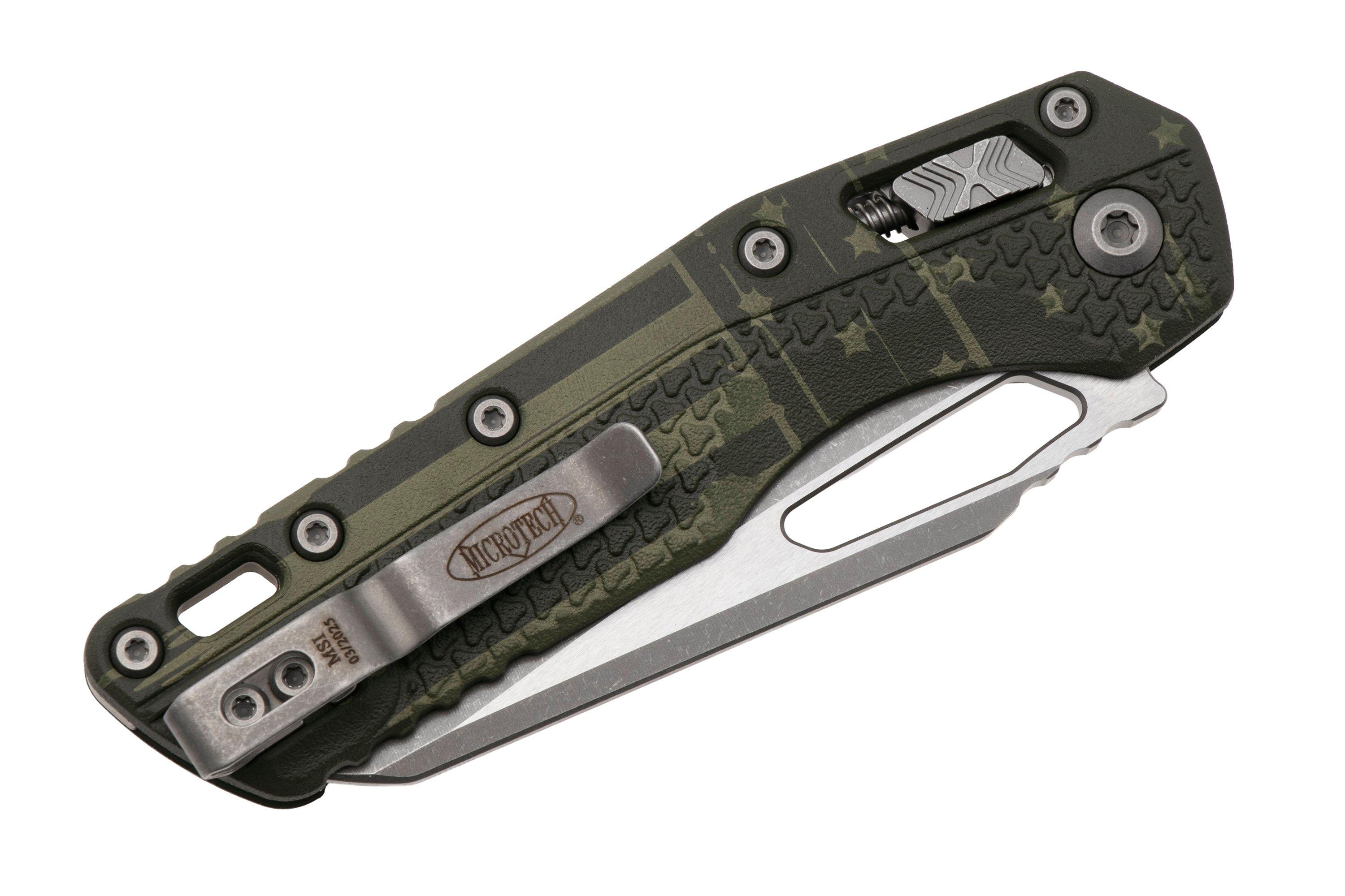 Microtech MSI Standard Issue 210T-10APPMODFLAG, Apocalyptic Stonewashed ...