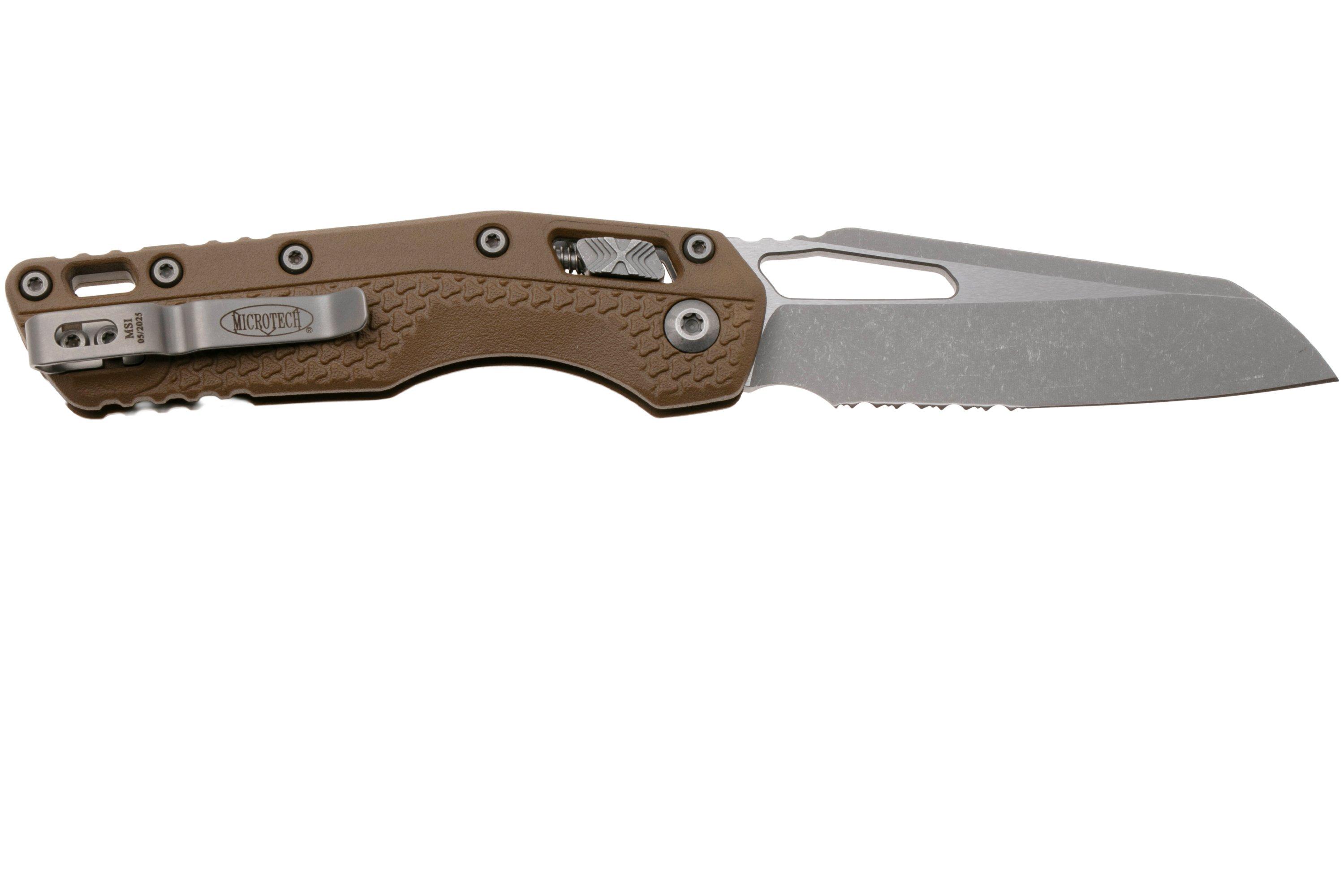 Microtech MSI Standard Issue 210T-11APPMDE, Apocalyptic Stonewashed ...