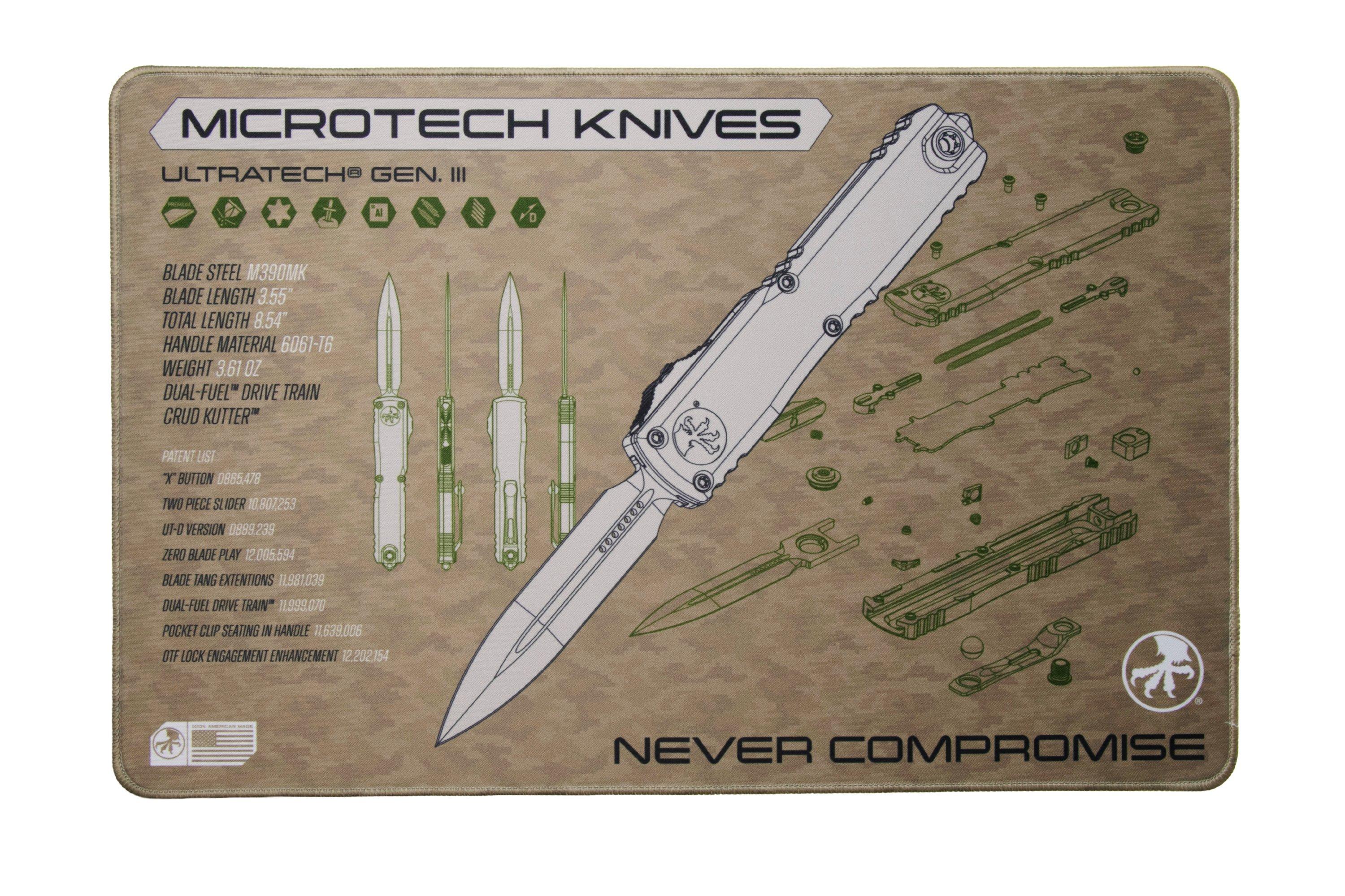 Microtech Ultratech ZBP Tan MAT-UTZBP, tapis de présentation | Achetez ...