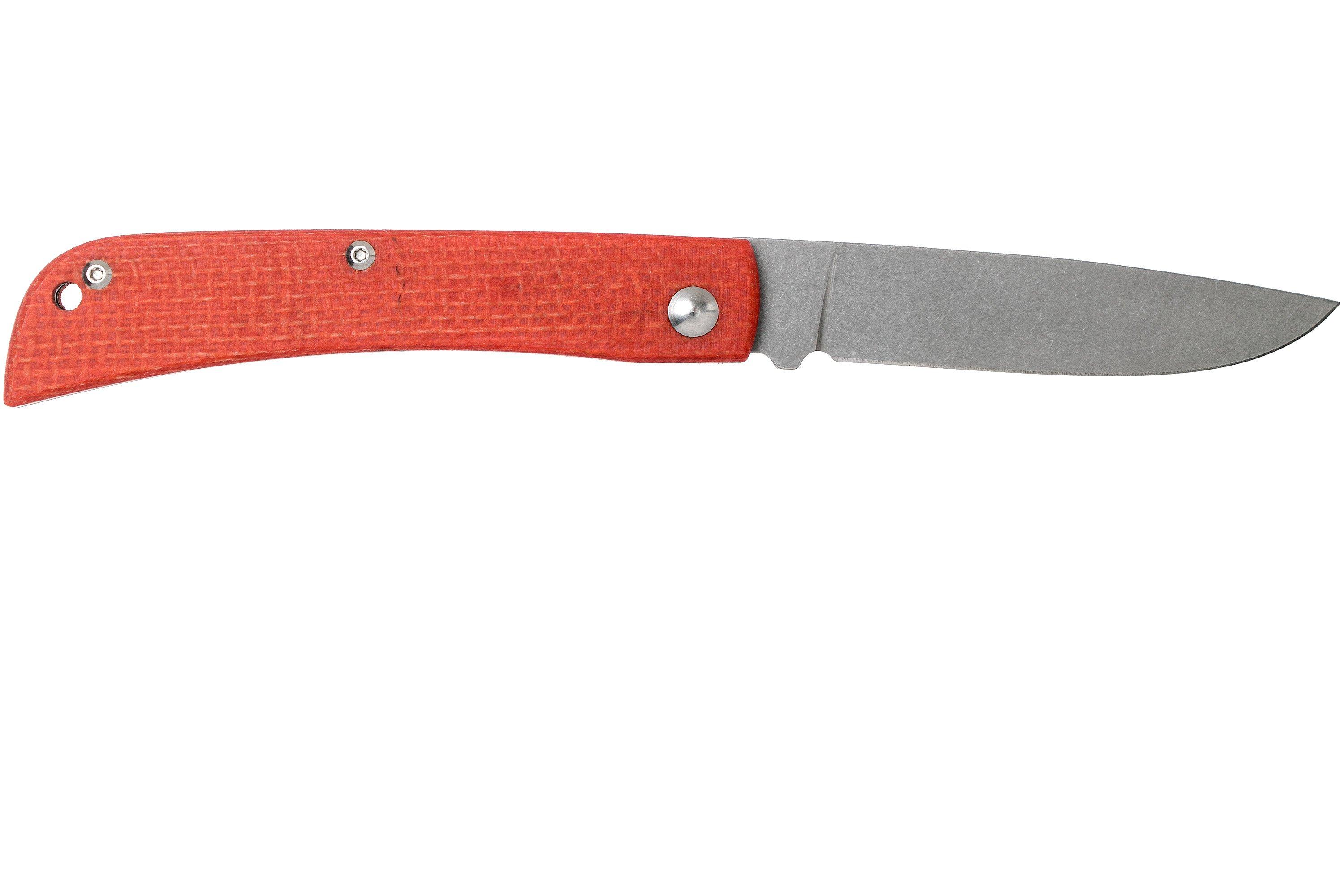 Maserin Scout Red Micarta pocket knife, 163-MR | Advantageously ...
