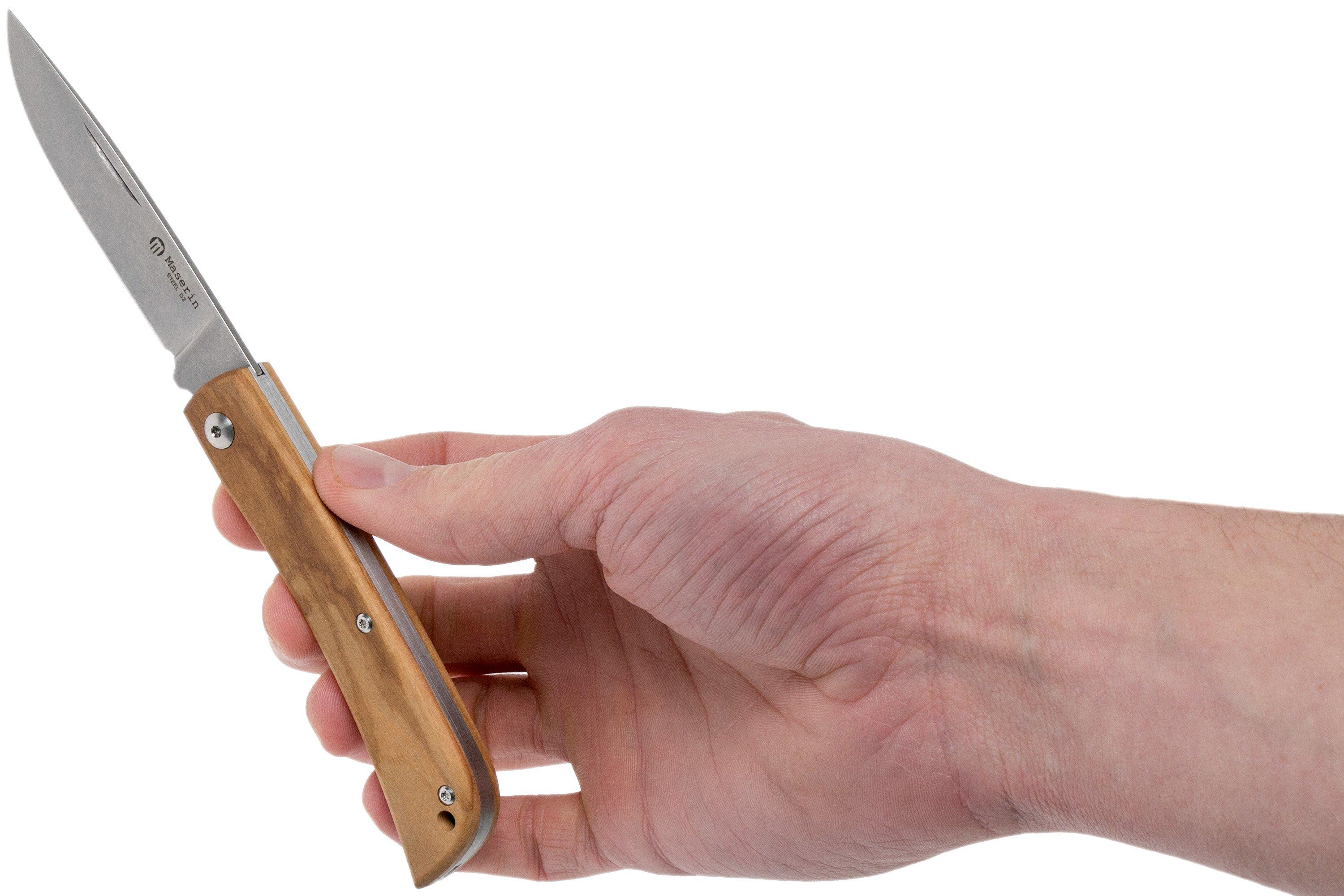 Maserin Scout Olive Wood pocket knife, 163-OL | Advantageously shopping ...